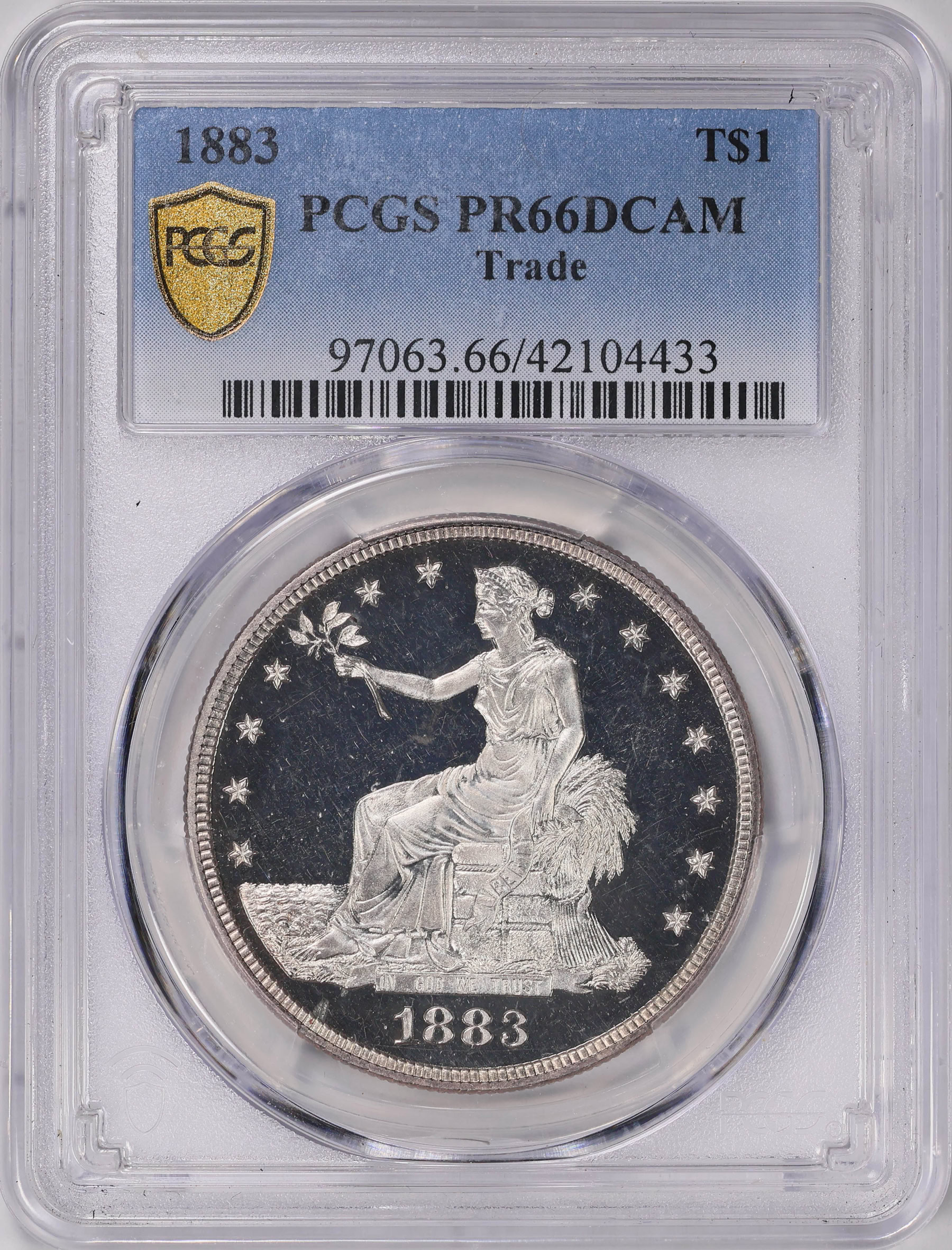 1883 Trade Silver Dollar PCGS Proof-66 DCAM (Item 1687062 ...