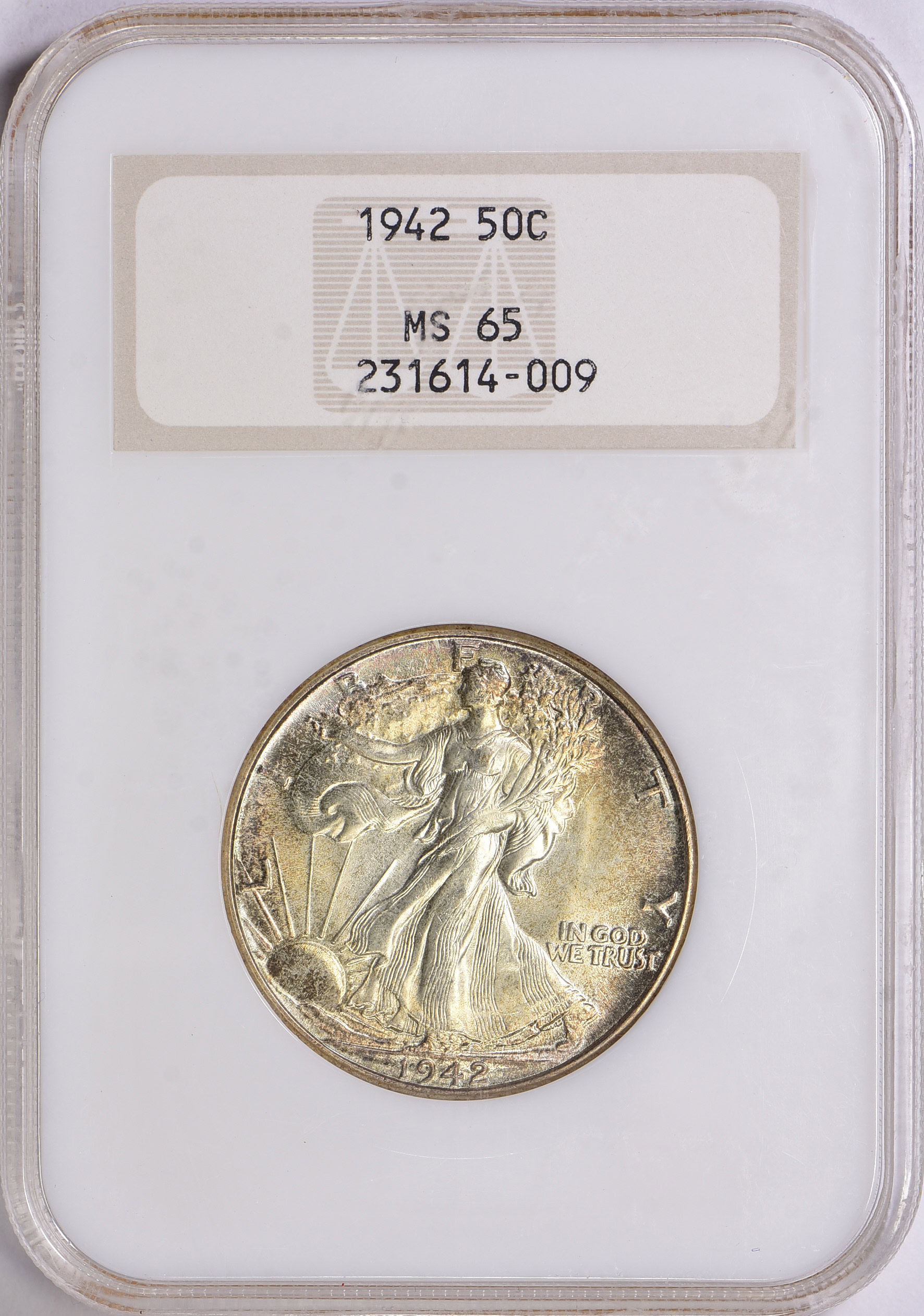1942 Walking Liberty Half Dollar NGC MS-65 OH (Toned) (Item 1687244 ...