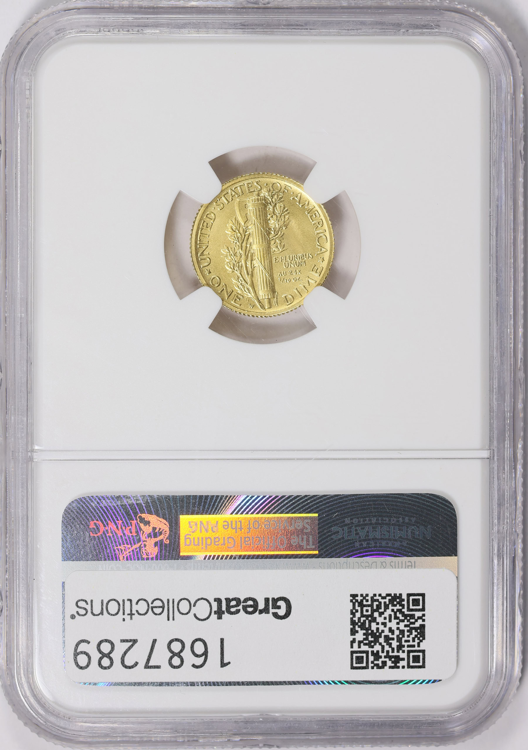 2016-W Gold Mercury Dime First Day of Issue NGC SP-70 (Elizabeth Jones ...