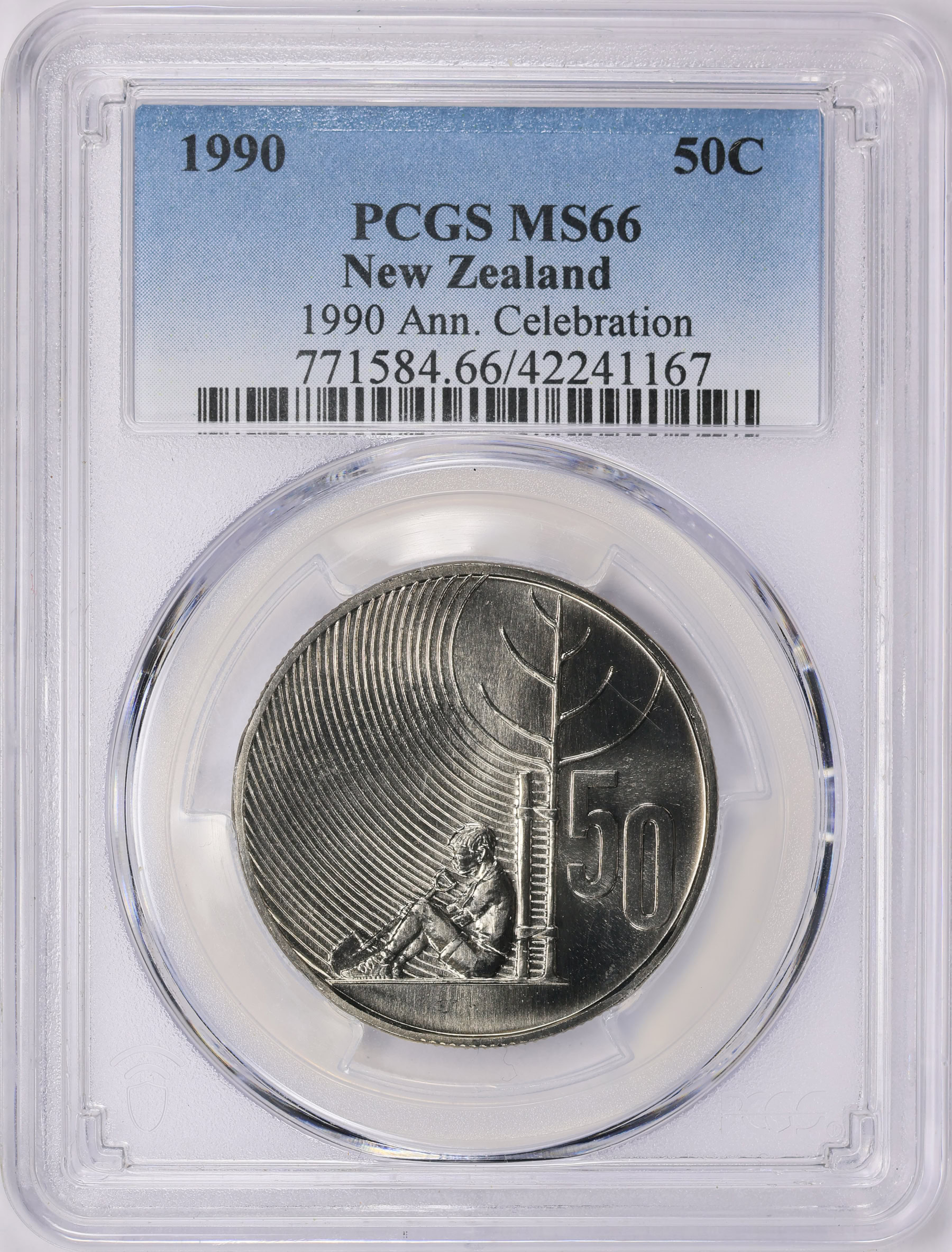 New Zealand 1990 50C 1990 Ann. Celebration PCGS MS-66 (Item 1687374 ...