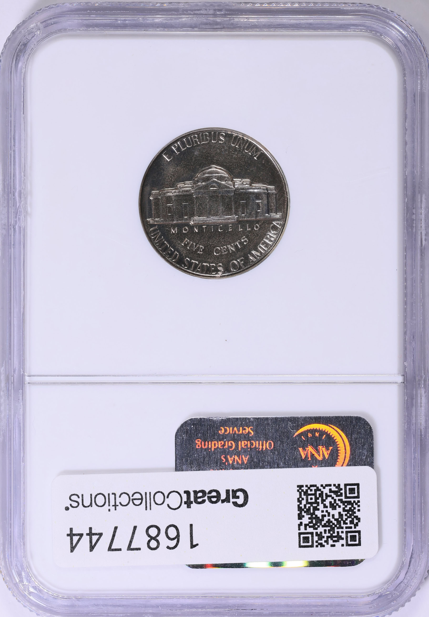 1953 Jefferson Nickel NGC Proof-67 (Toned) (Item 1687744) | GreatCollections Coin Auctions