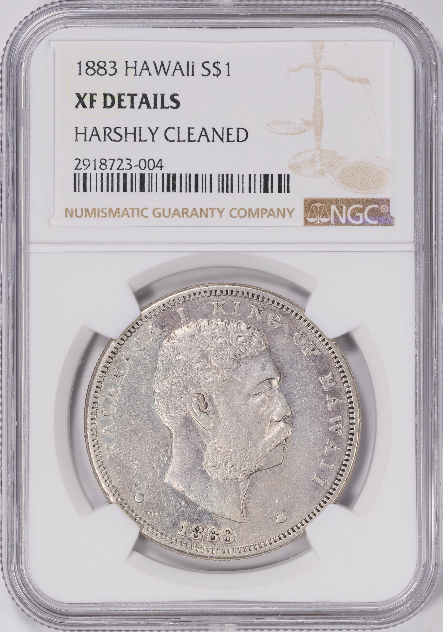 1883 Hawaii Silver Dollar NGC XF Details (Item 1688564 ...
