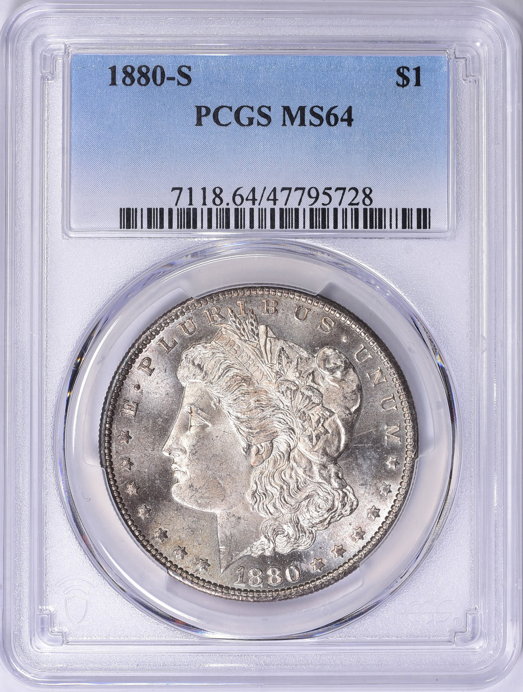 1880-S Morgan Silver Dollar PCGS MS-64 (Item 1688966) | GreatCollections Coin Auctions