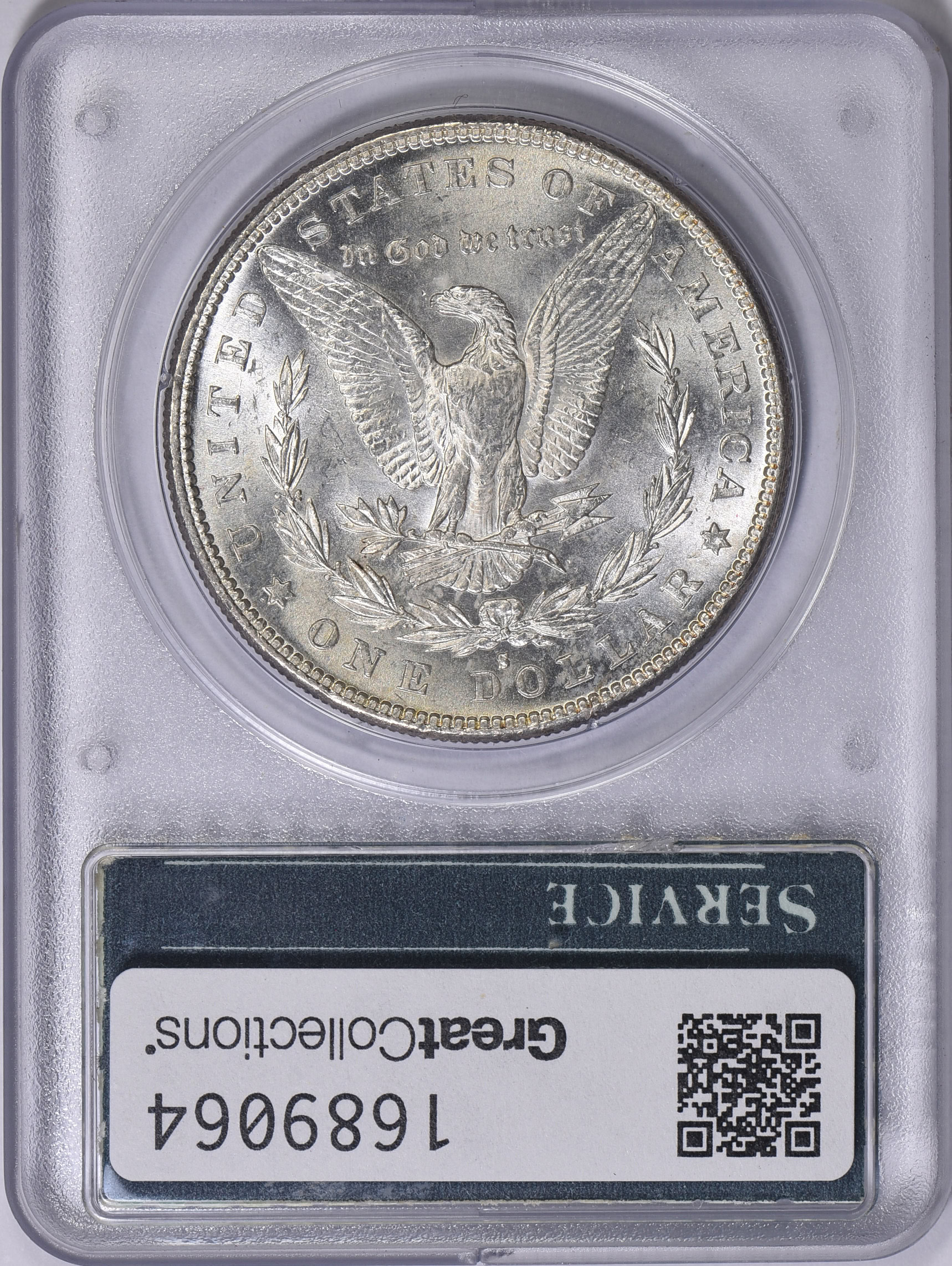 1888-S Morgan Silver Dollar PCGS MS-64 (CAC Green) OGH (1st Gen) (Item 1689064 ...