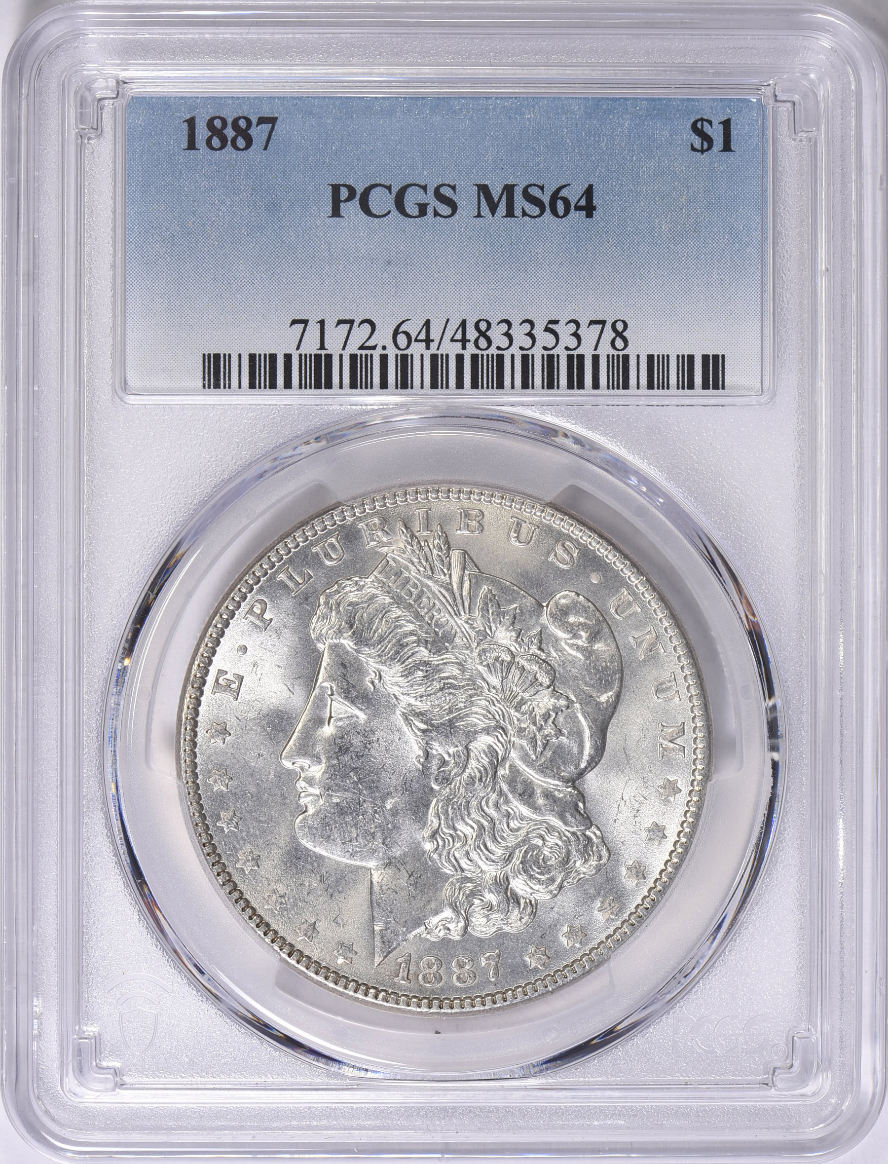 1887 Morgan Silver Dollar PCGS MS-64 (Item 1689461) | GreatCollections Coin Auctions