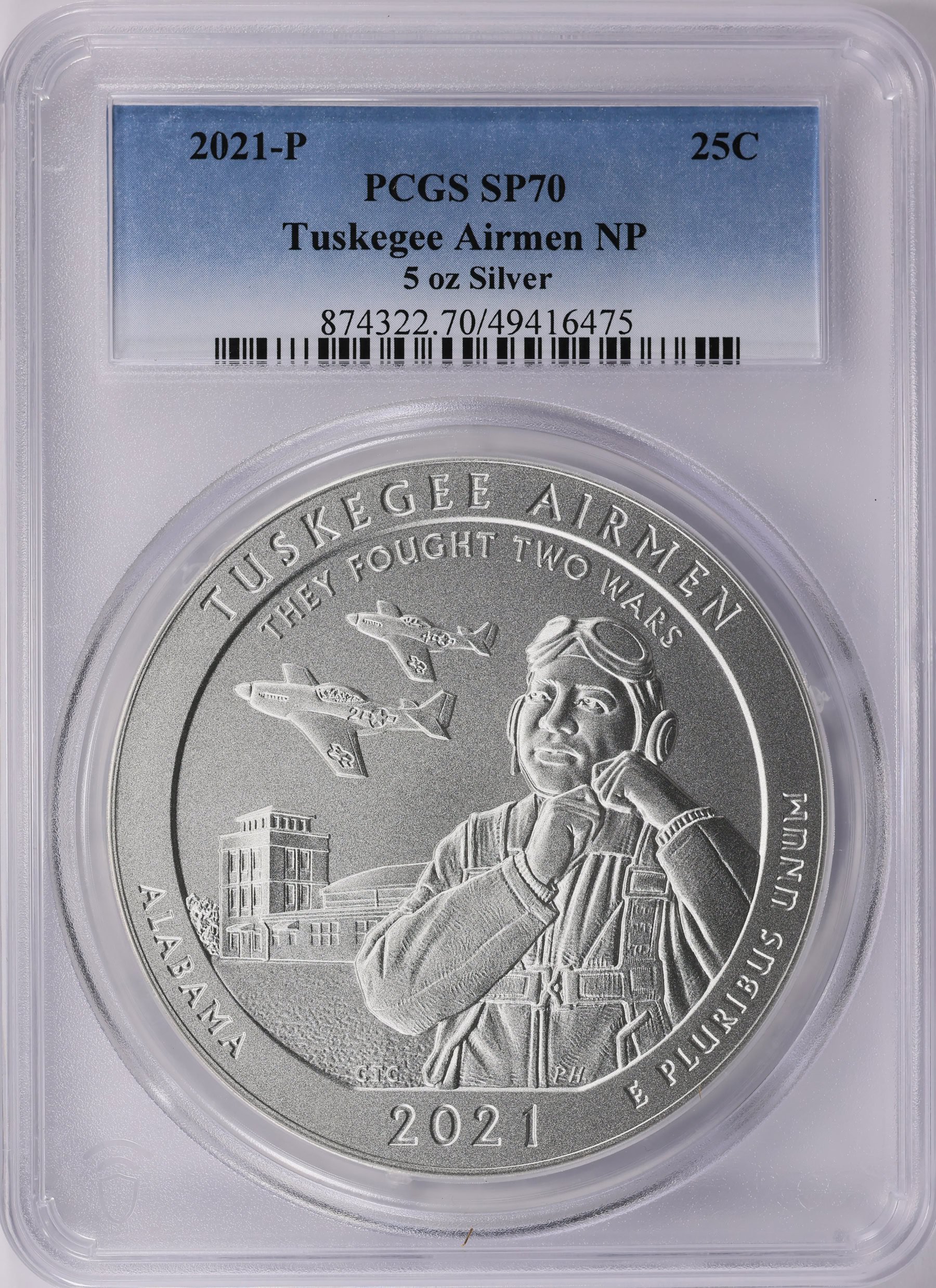 2021-P America the Beautiful 5 oz. Silver Quarter Tuskegee Airmen ...