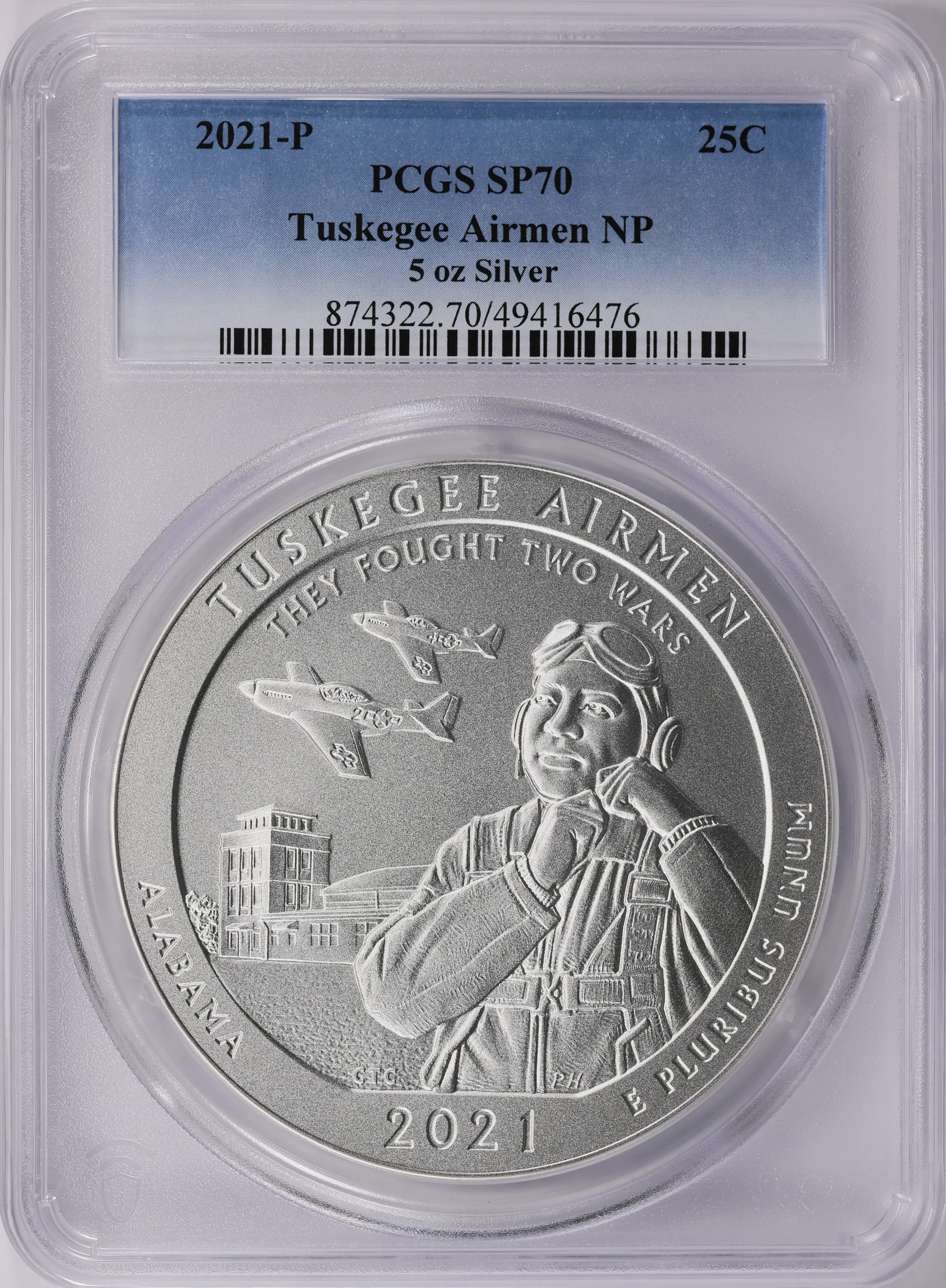 2021-P America the Beautiful 5 oz. Silver Quarter Tuskegee Airmen ...