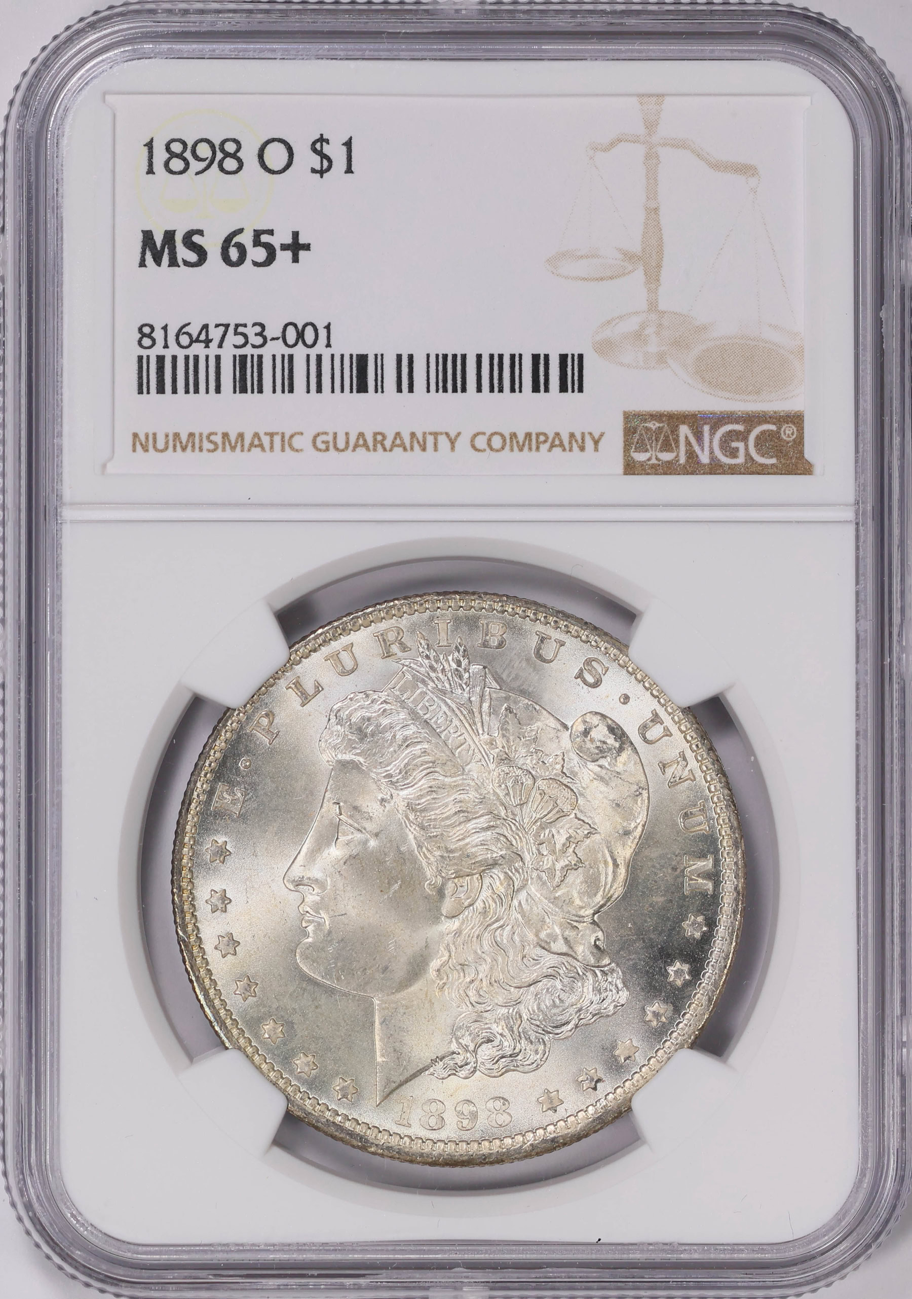 1898-O Morgan Silver Dollar NGC MS-65+ (Toned) (Item 1690241) | GreatCollections Coin Auctions