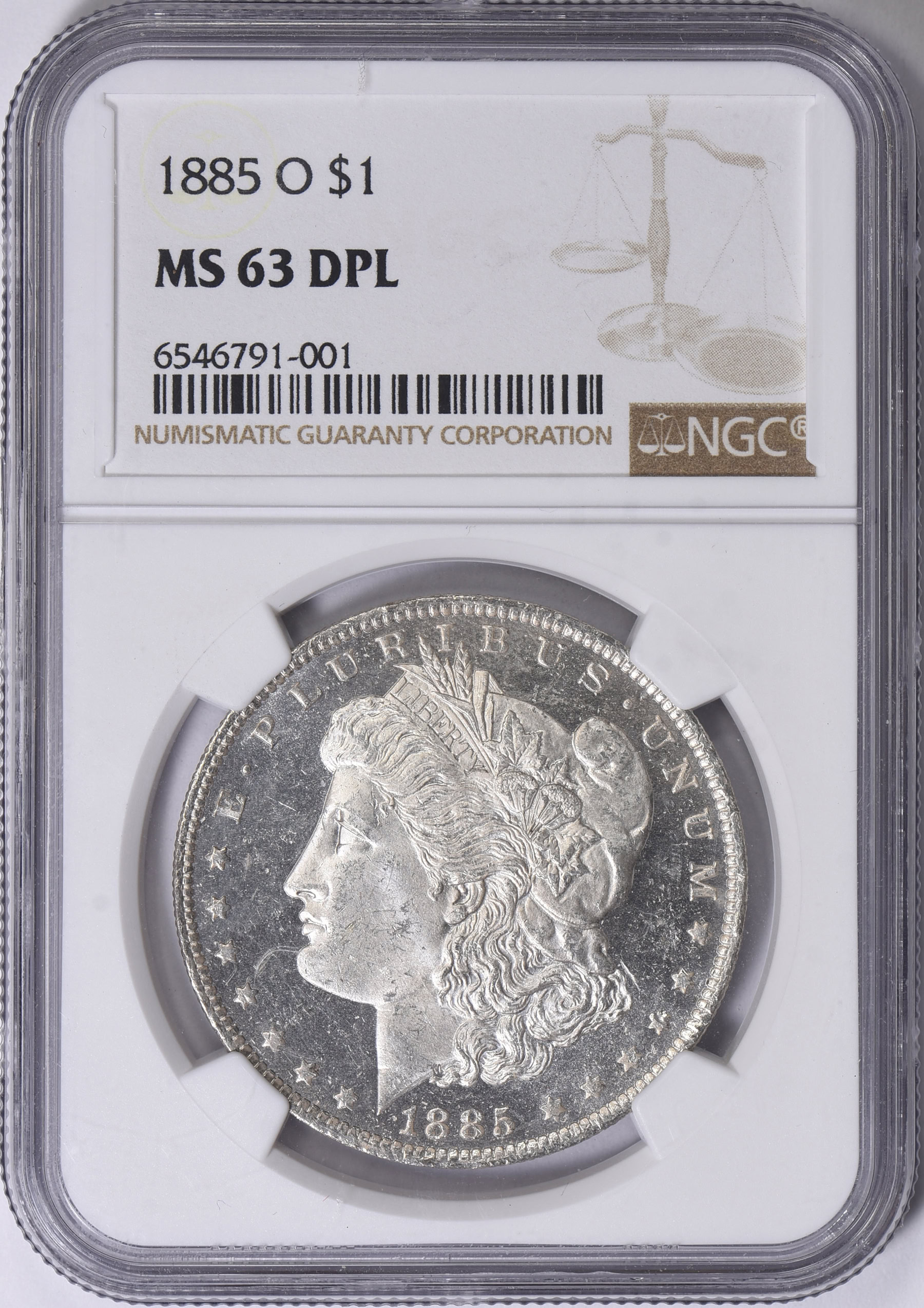1885-O Morgan Silver Dollar NGC MS-63 DMPL (Item 1690295) | GreatCollections Coin Auctions