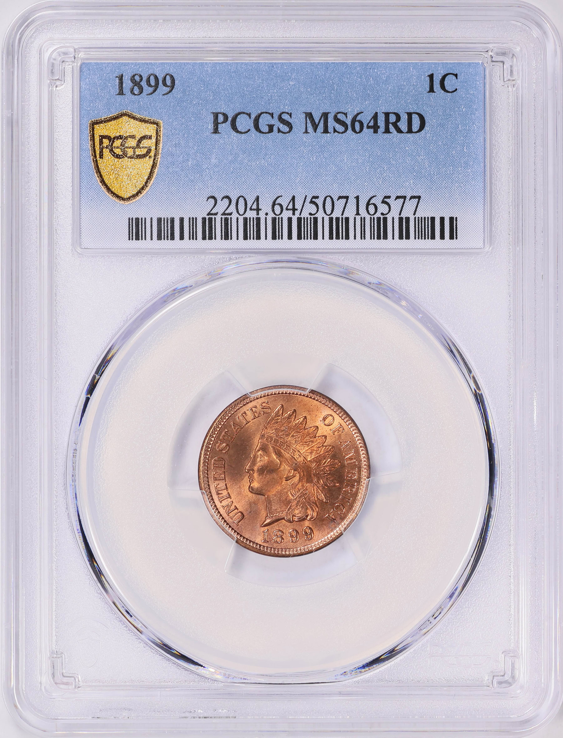 1899 Indian Cent PCGS MS-64 RD (Item 1690791) | GreatCollections Coin Auctions