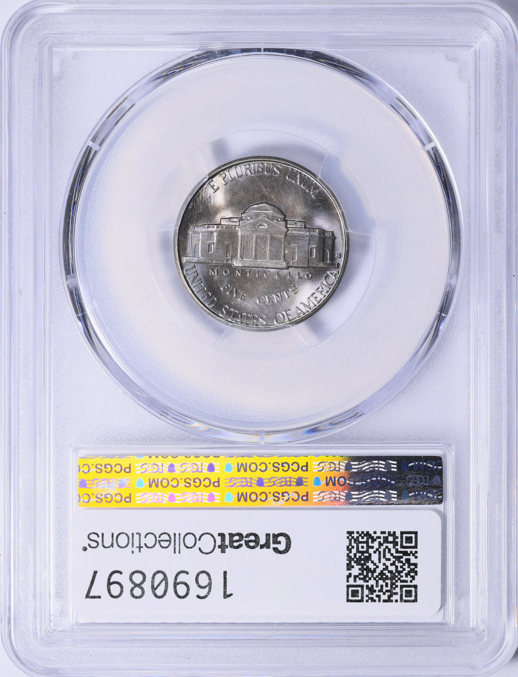 1939-S Jefferson Nickel Reverse of 1940 PCGS MS-66 FS (Toned) (Item ...