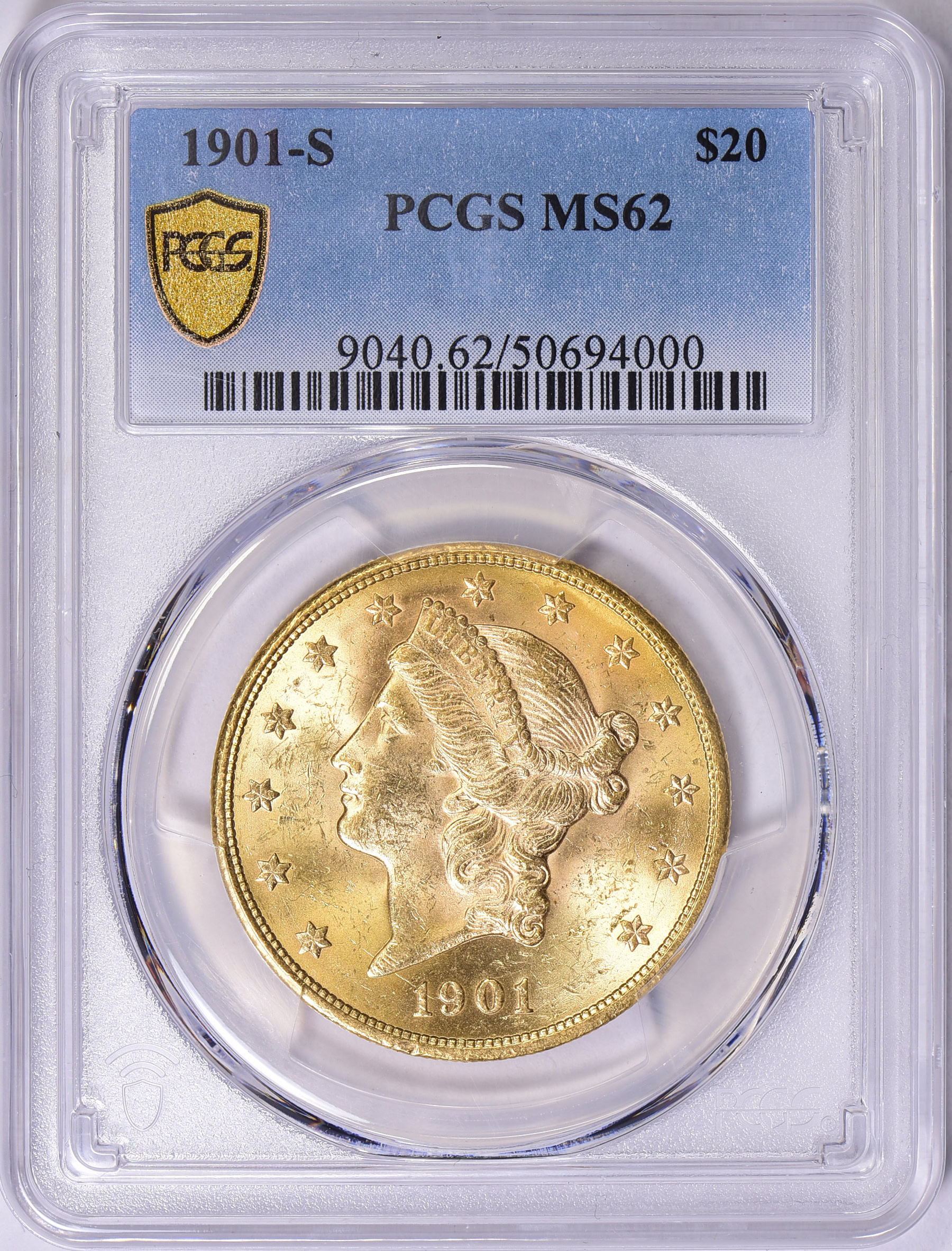 1901-S Liberty Gold Double Eagle PCGS MS-62 (Item 1691021) | GreatCollections Coin Auctions