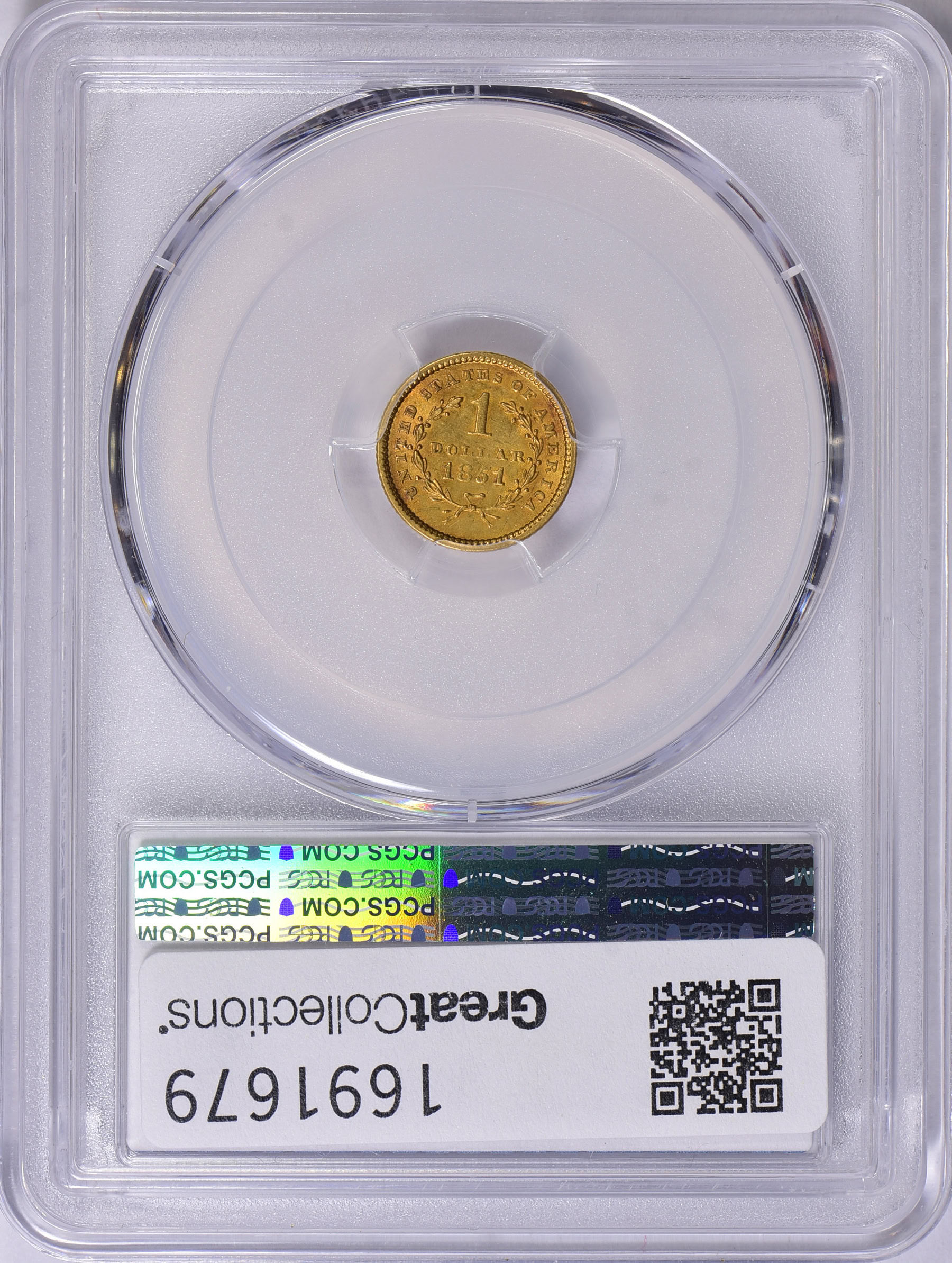 1851 Liberty Gold Dollar PCGS Genuine Unc Details (Item 1691679 ...