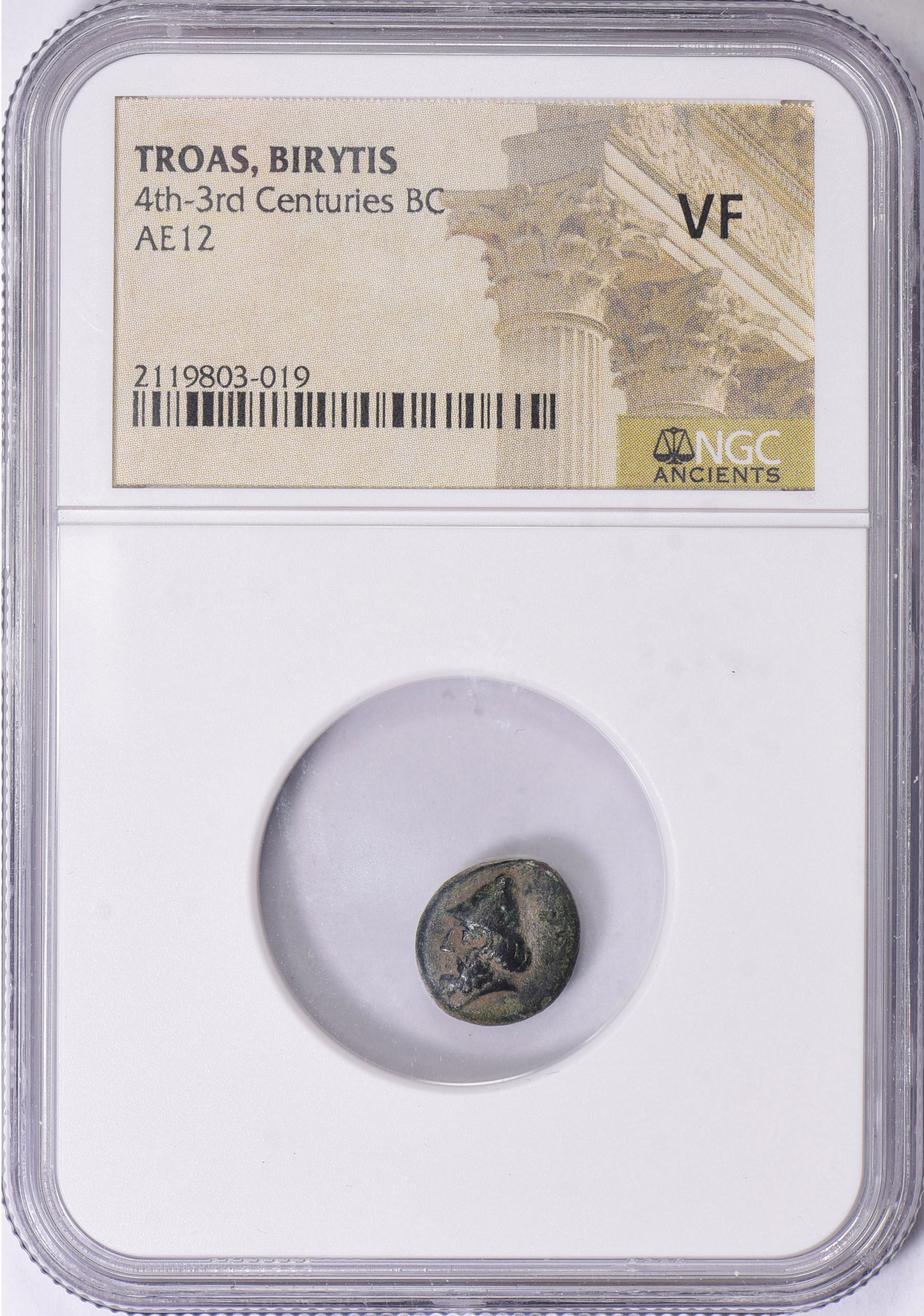 Ancient Troas, Birytis 4th-3rd Centuries B.C. AE12 NGC VF | NGC Cert ...