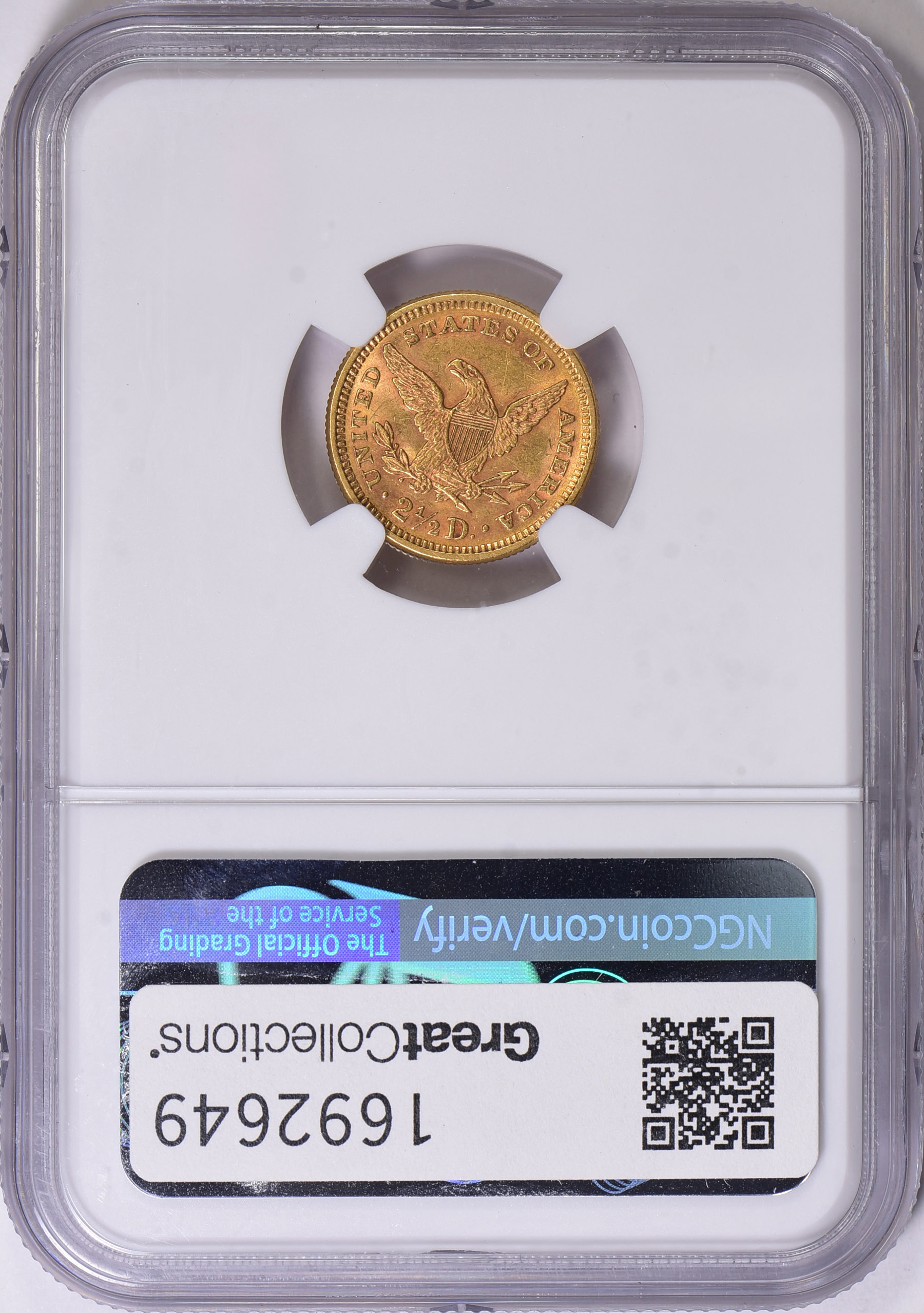 1878 Liberty Gold Quarter Eagle NGC MS-62 (Item 1692649) | GreatCollections Coin Auctions