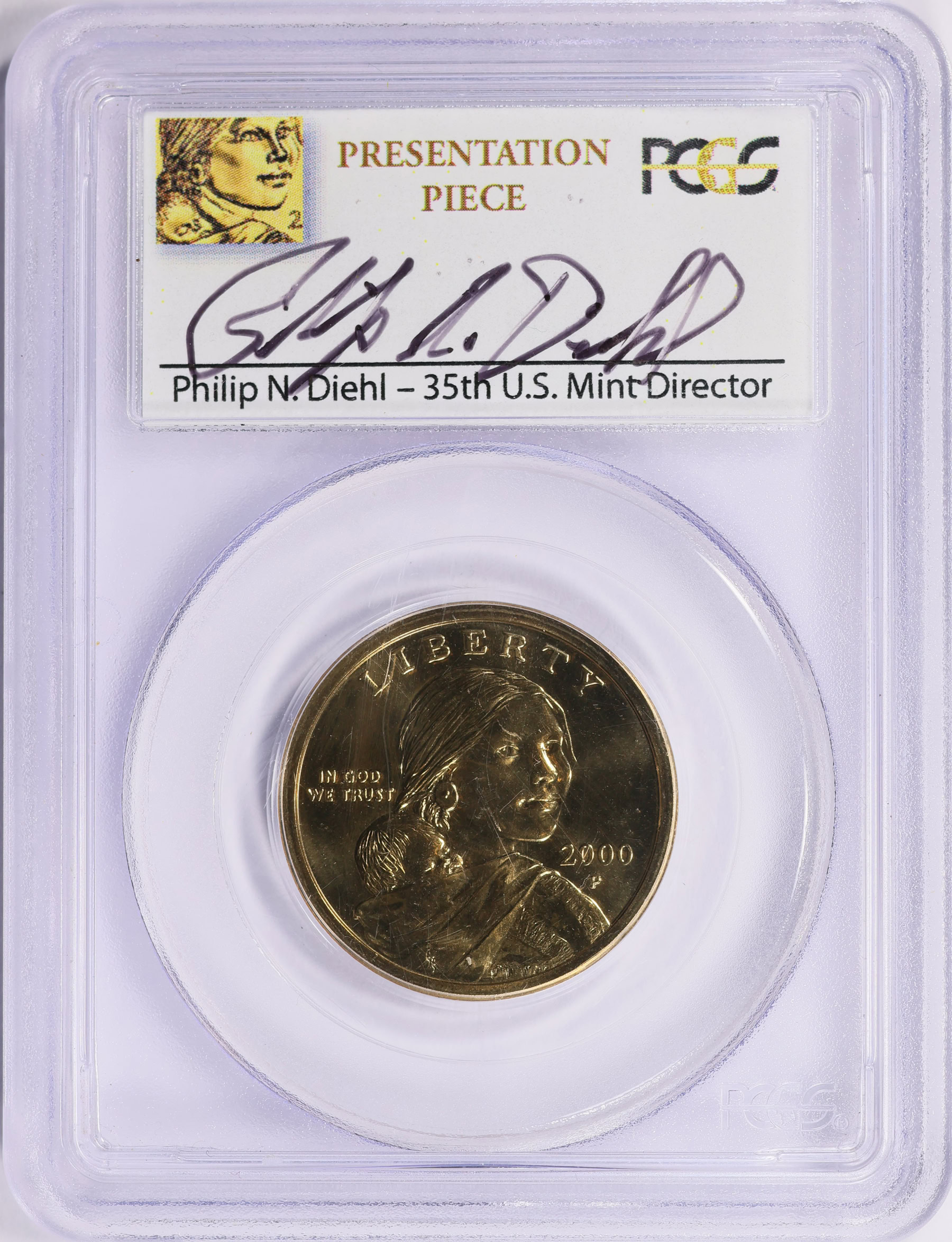2000-P Sacagawea Dollar Goodacre Presentation PCGS SP-68 (Philip N ...