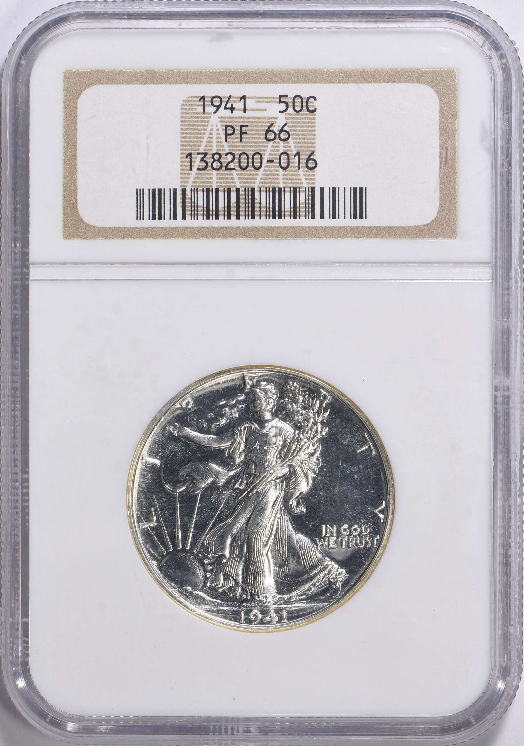 1941 Walking Liberty Half Dollar NGC Proof-66 (Item 1692774) | GreatCollections Coin Auctions