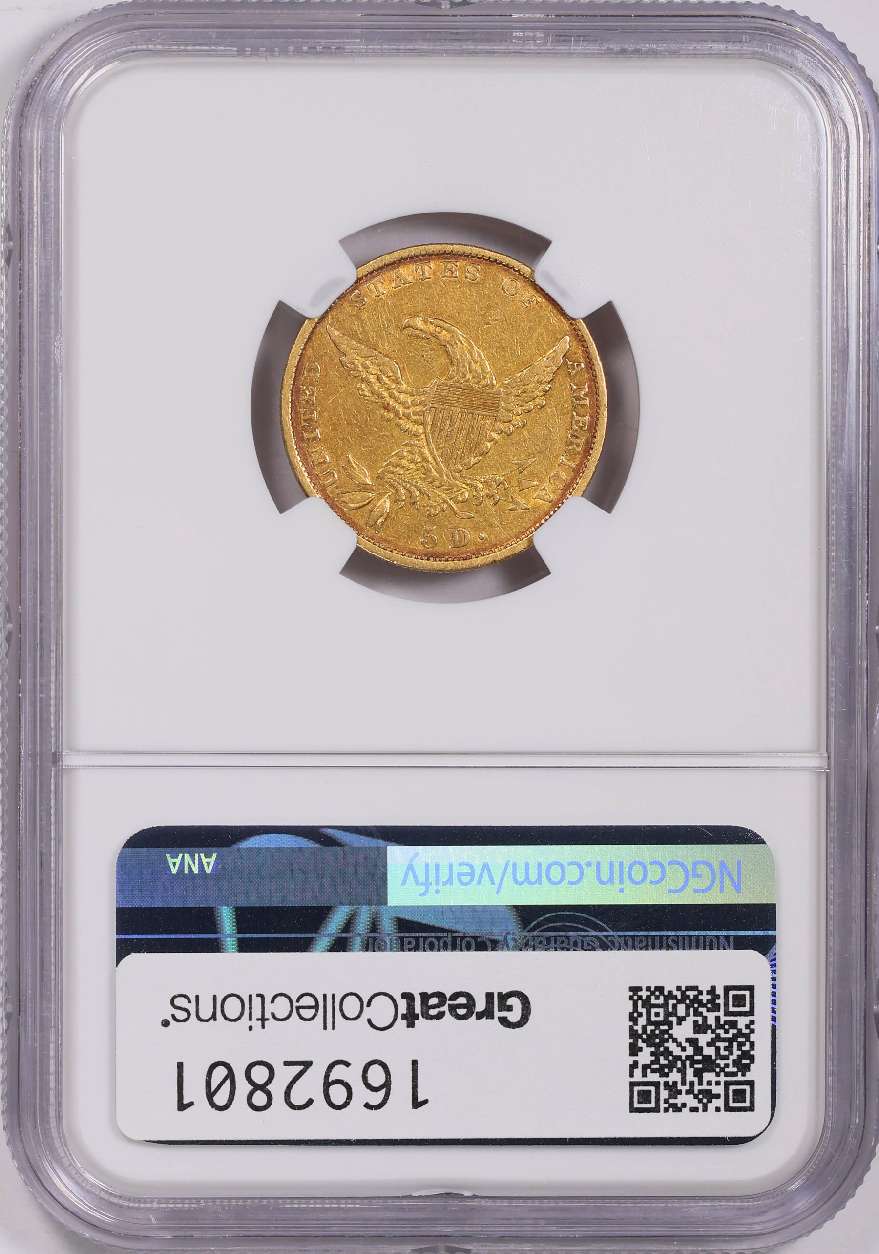 1835 Classic Head Gold Half Eagle NGC XF-40 (Item 1692801 ...