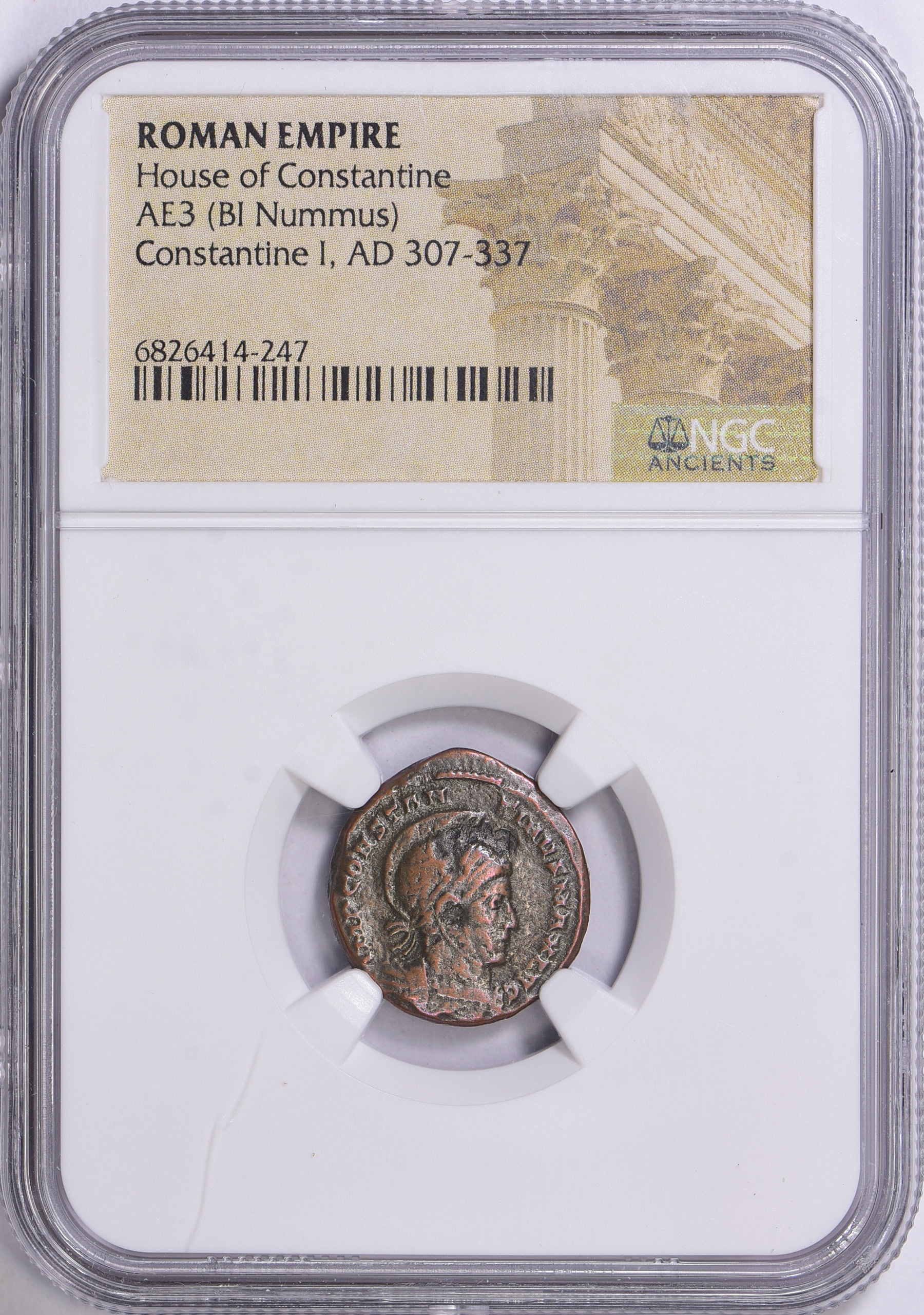 Ancient Roman Empire, Constantine I (A.D. 307-337) AE3 (BI Nummus) NGC ...