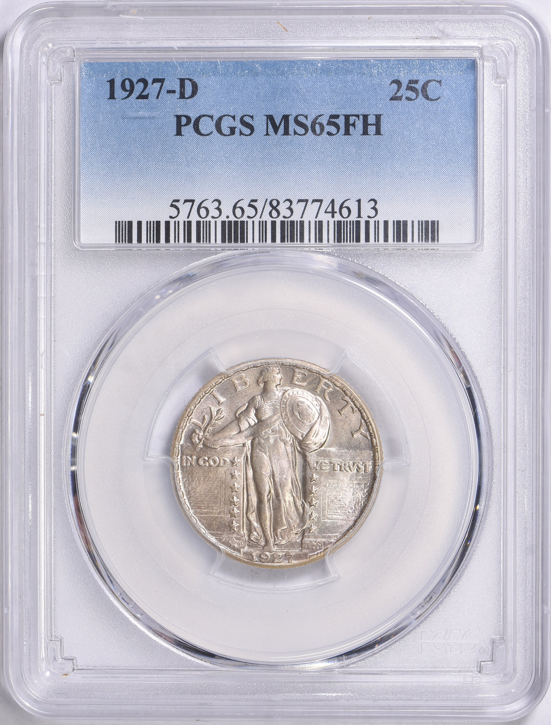 1927-D Standing Liberty Quarter PCGS MS-65 FH (Item 1693046 ...