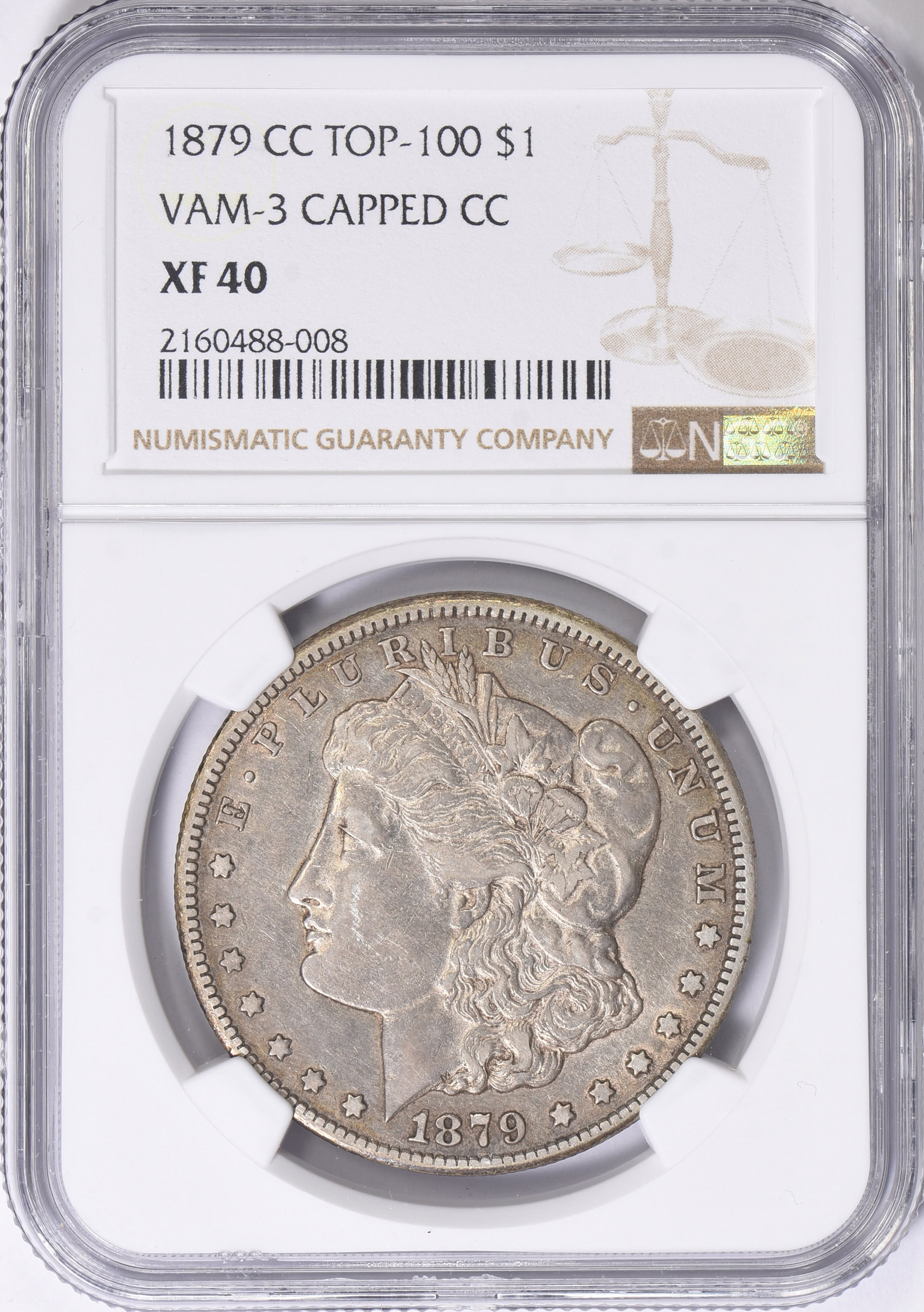 1879-CC Morgan Silver Dollar VAM-3 Capped Die Top 100 VAM-3 NGC XF-40 (Item 1693277 ...