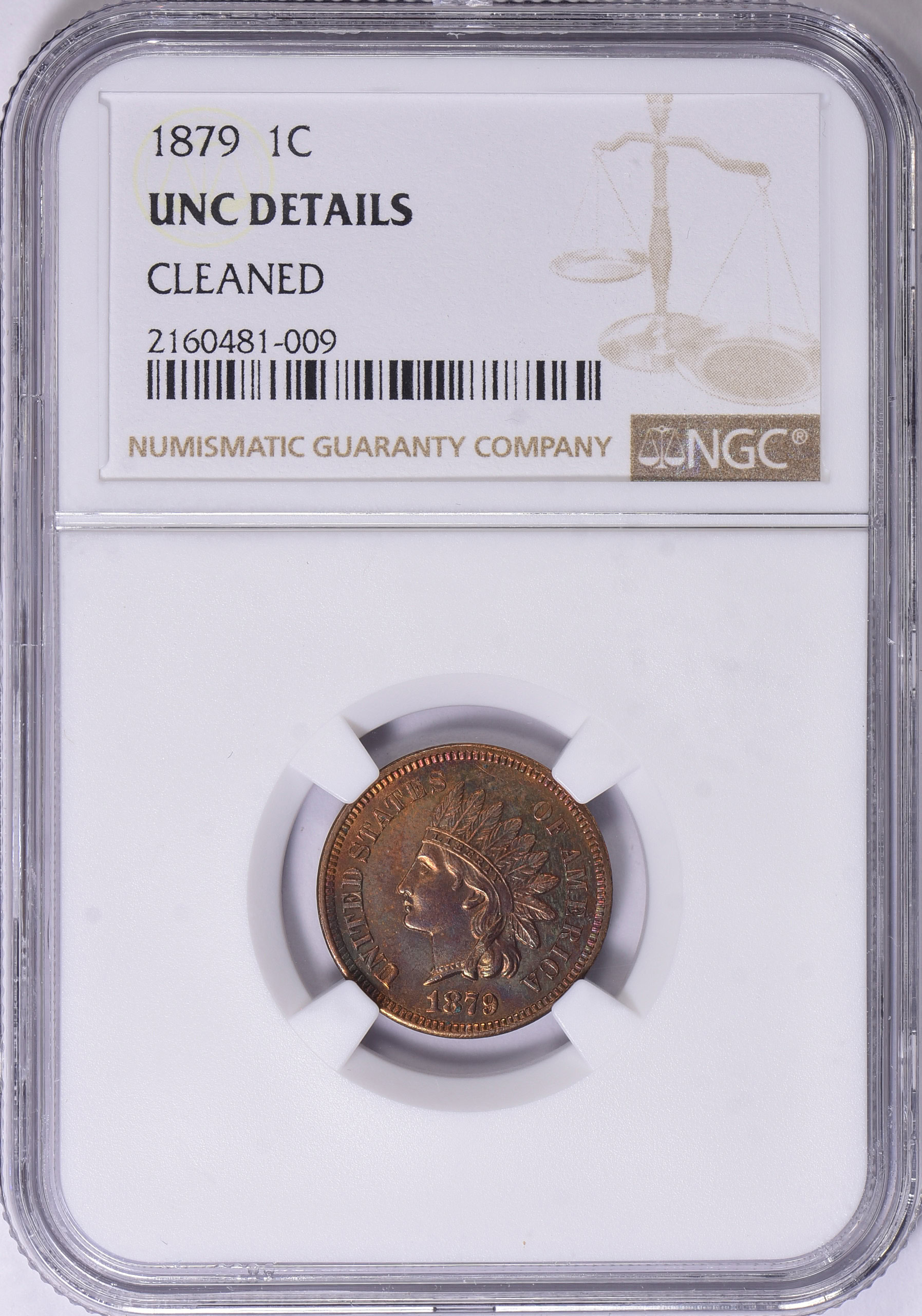 1879 Indian Cent NGC Unc Details (Item 1693332) | GreatCollections Coin ...