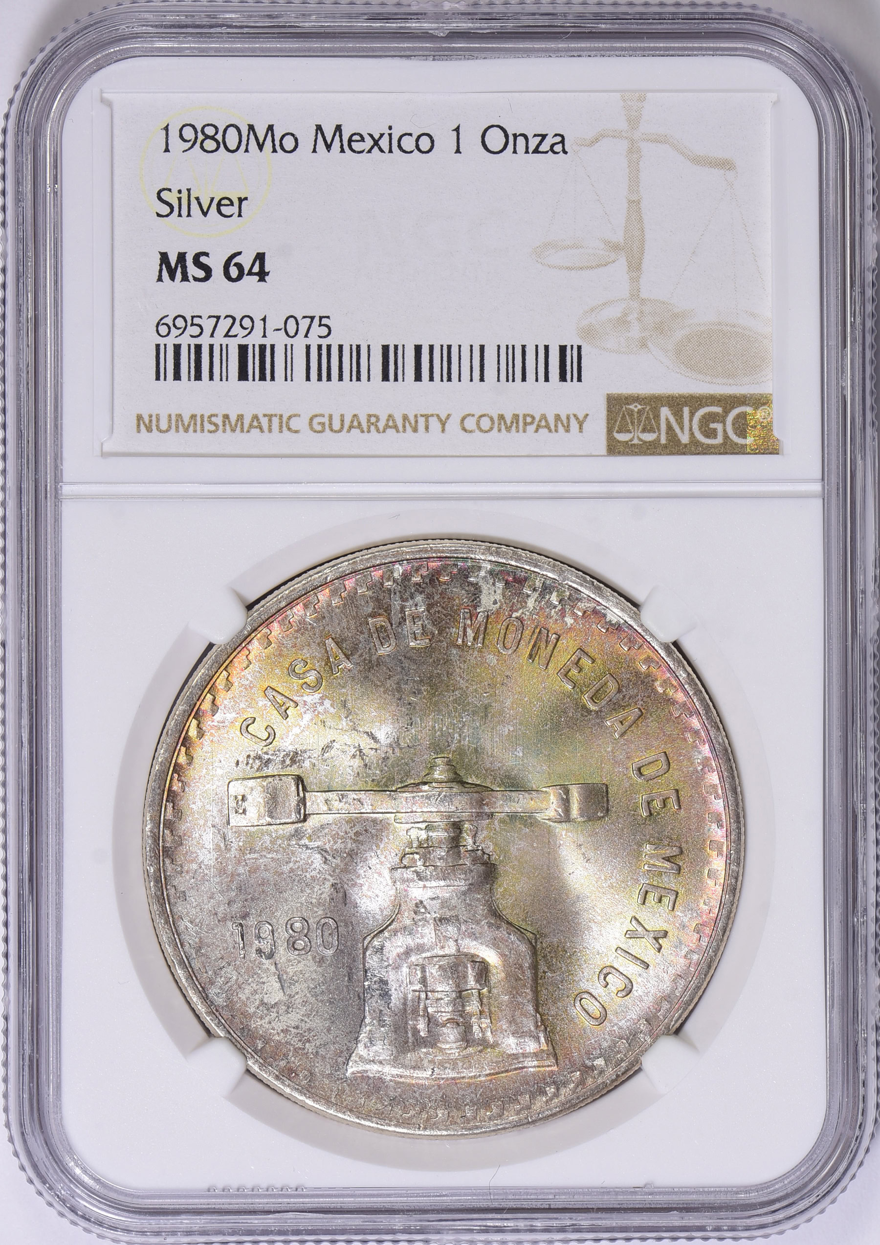 Mexico 1980-Mo Silver Onza KM-M49b.5 NGC MS-64 (Item 1693734 ...