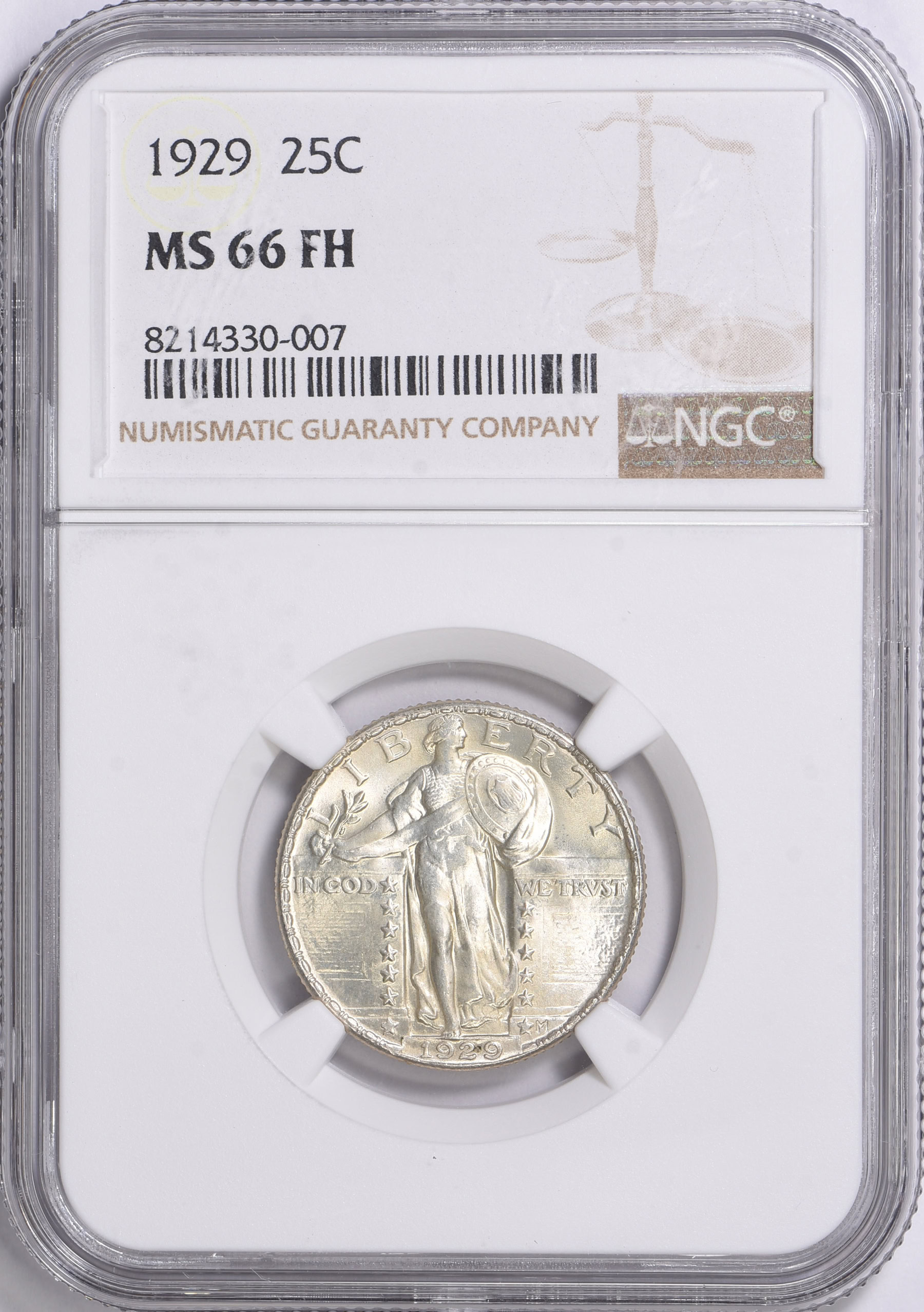 1929 Standing Liberty Quarter NGC MS-66 FH (Item 1694014 ...