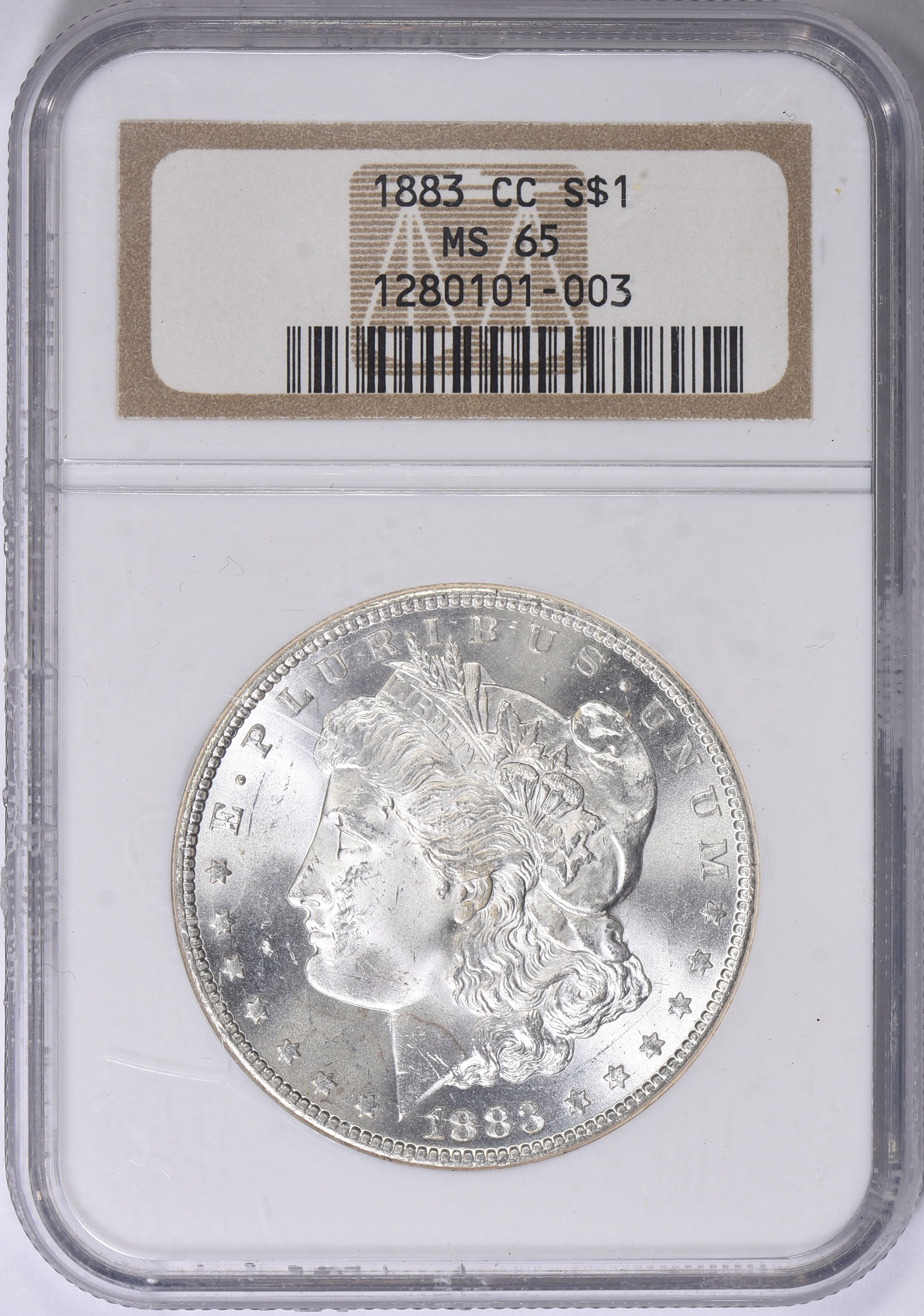 1883-CC Morgan Silver Dollar NGC MS-65 (Item 1694059) | GreatCollections Coin Auctions