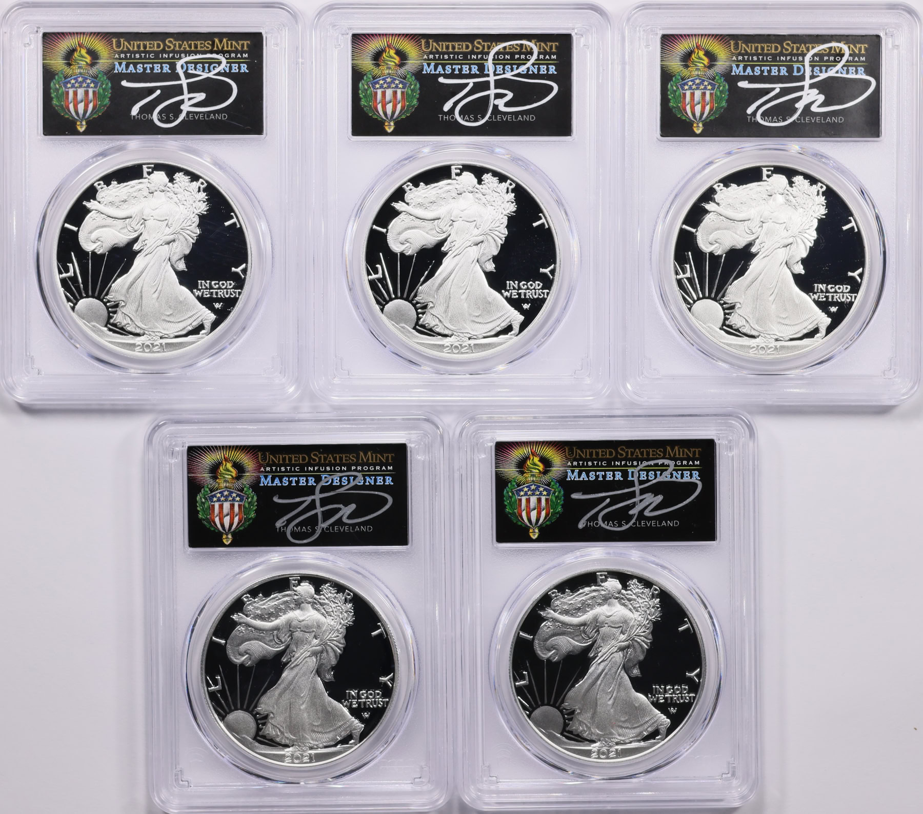 2021-W $1 Silver Eagle Type 2 Advance Release PCGS Proof-70 DCAM ...