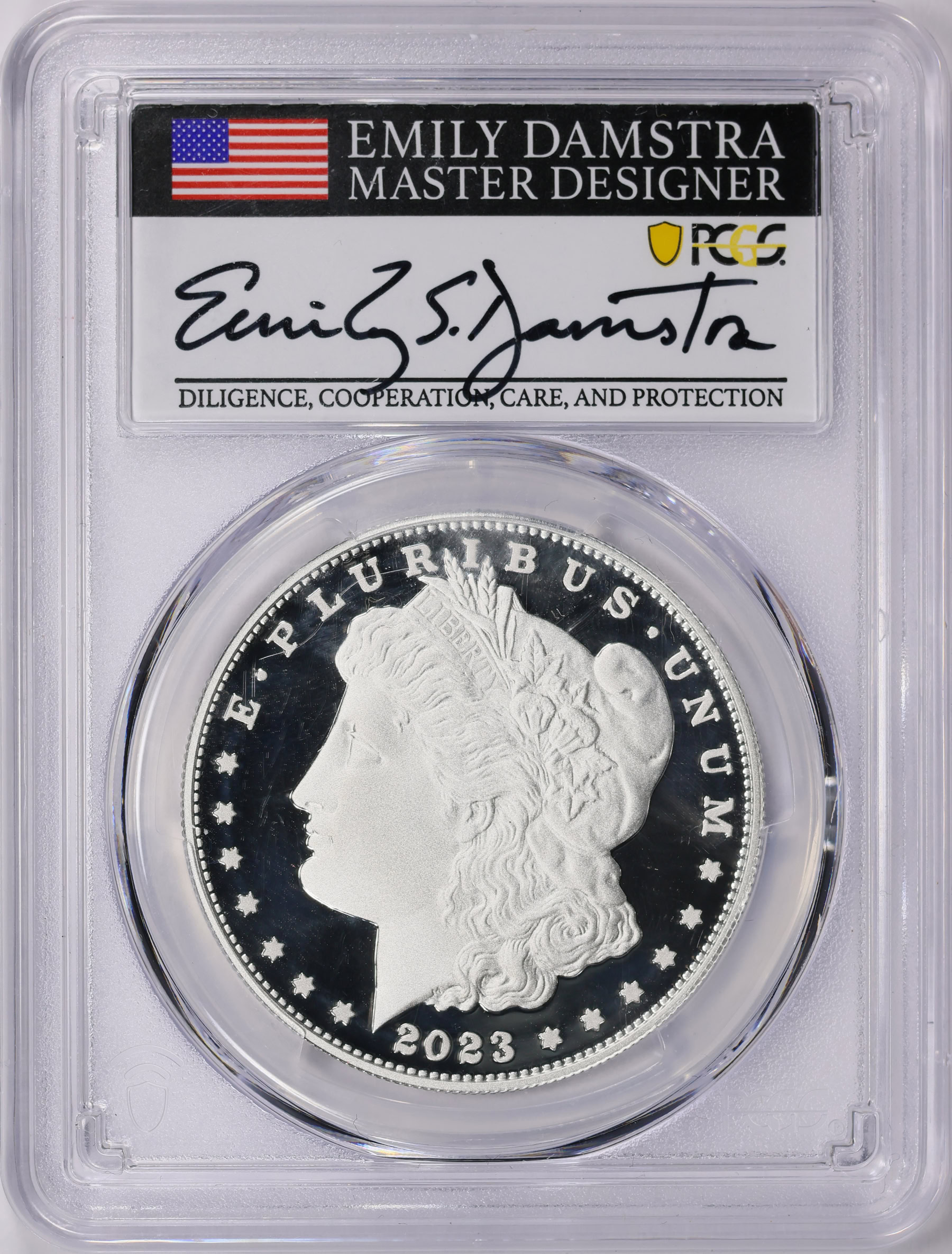 2023-S Morgan Silver Dollar Advanced Release PCGS Proof-70 DCAM (Emily ...