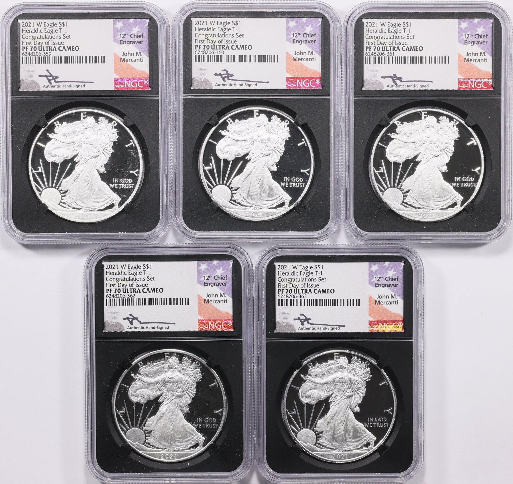 2021-W $1 Silver Eagle Type 1 First Day of Issue (From the ...