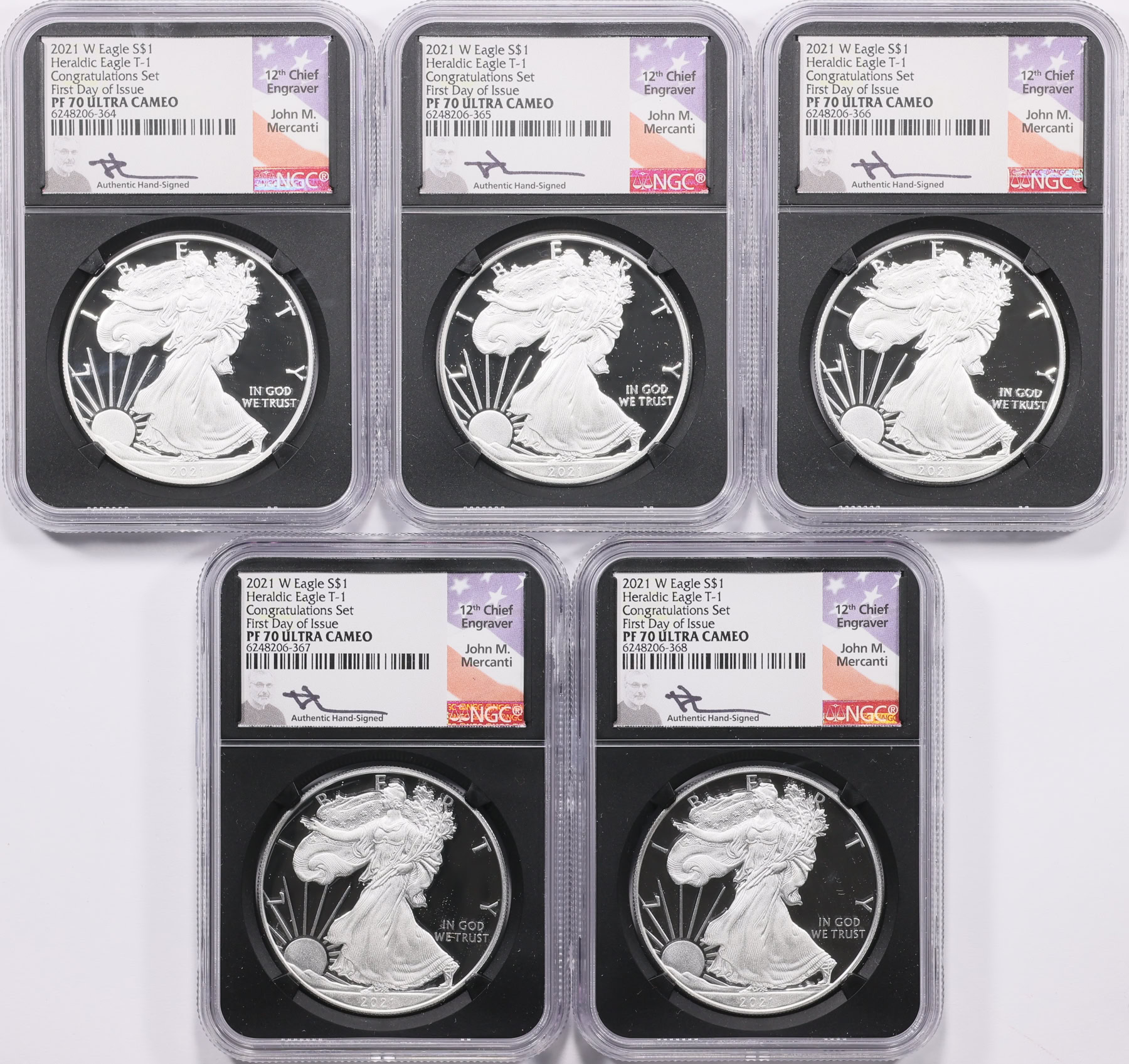 2021-W $1 Silver Eagle Type 1 First Day of Issue (From the ...