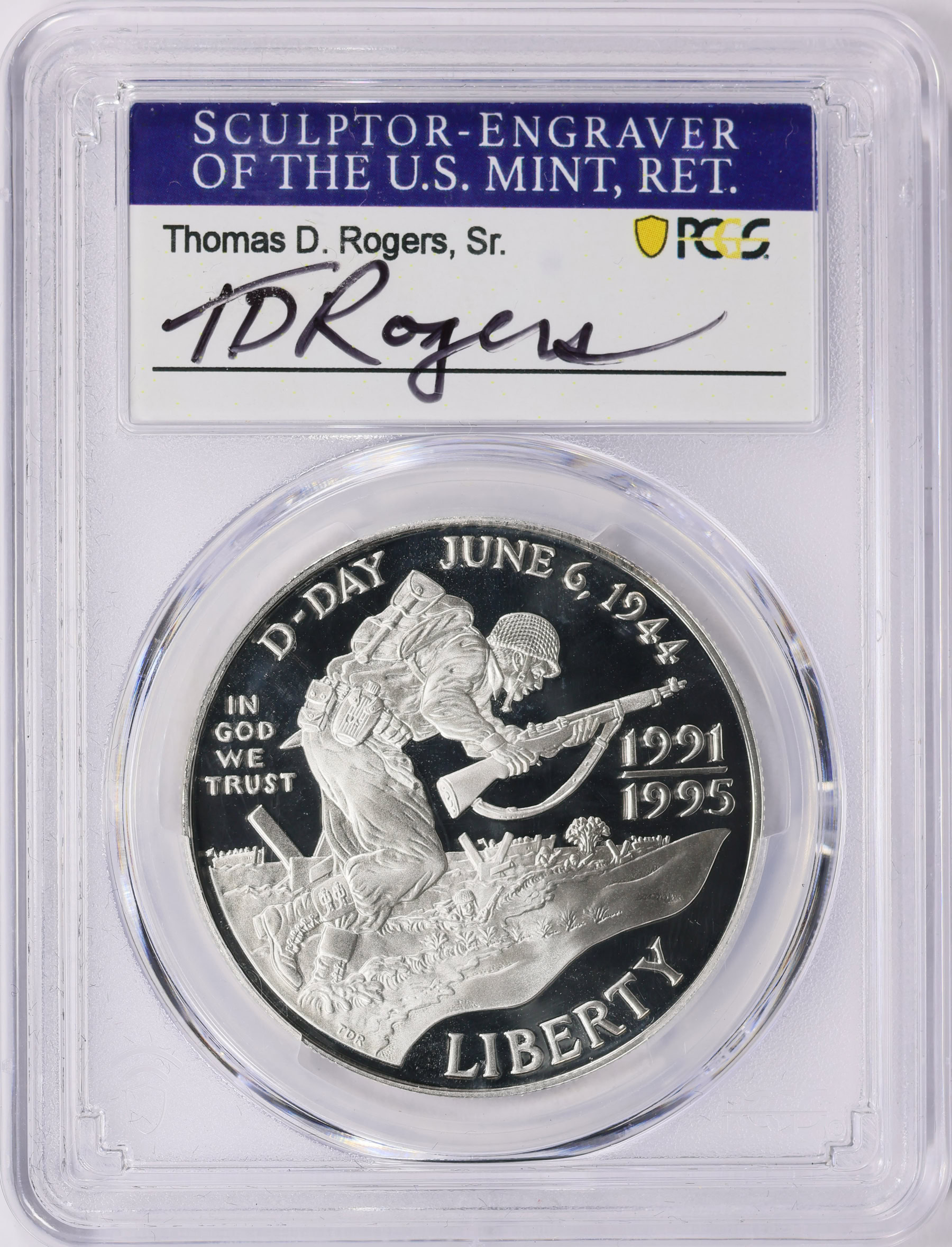 1991-95-W 50th Anniversary of World War II Silver Dollar PCGS Proof-70 ...