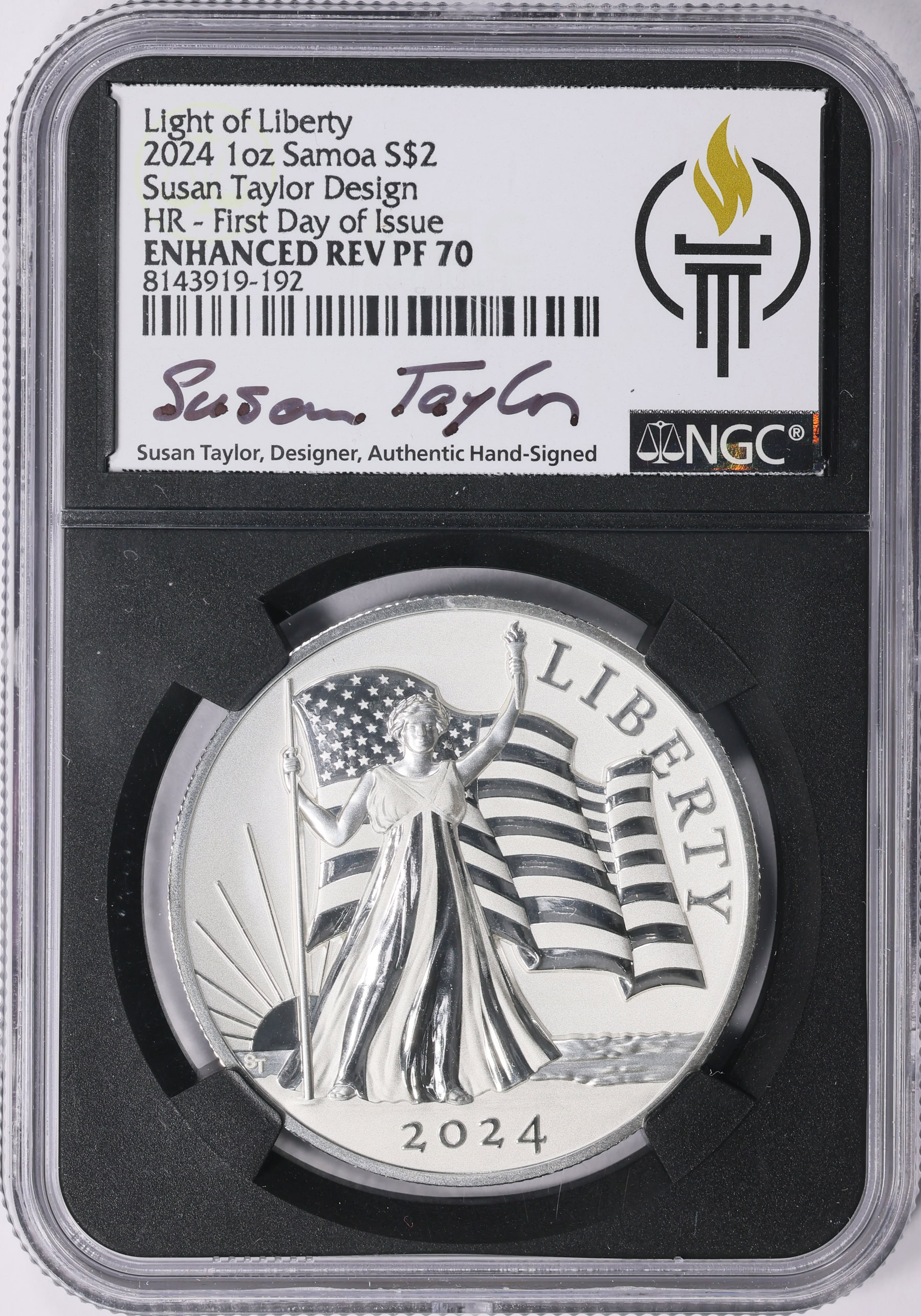 Samoa 2024 Silver $2 Light of Liberty Ultra High Relief Enhanced ...