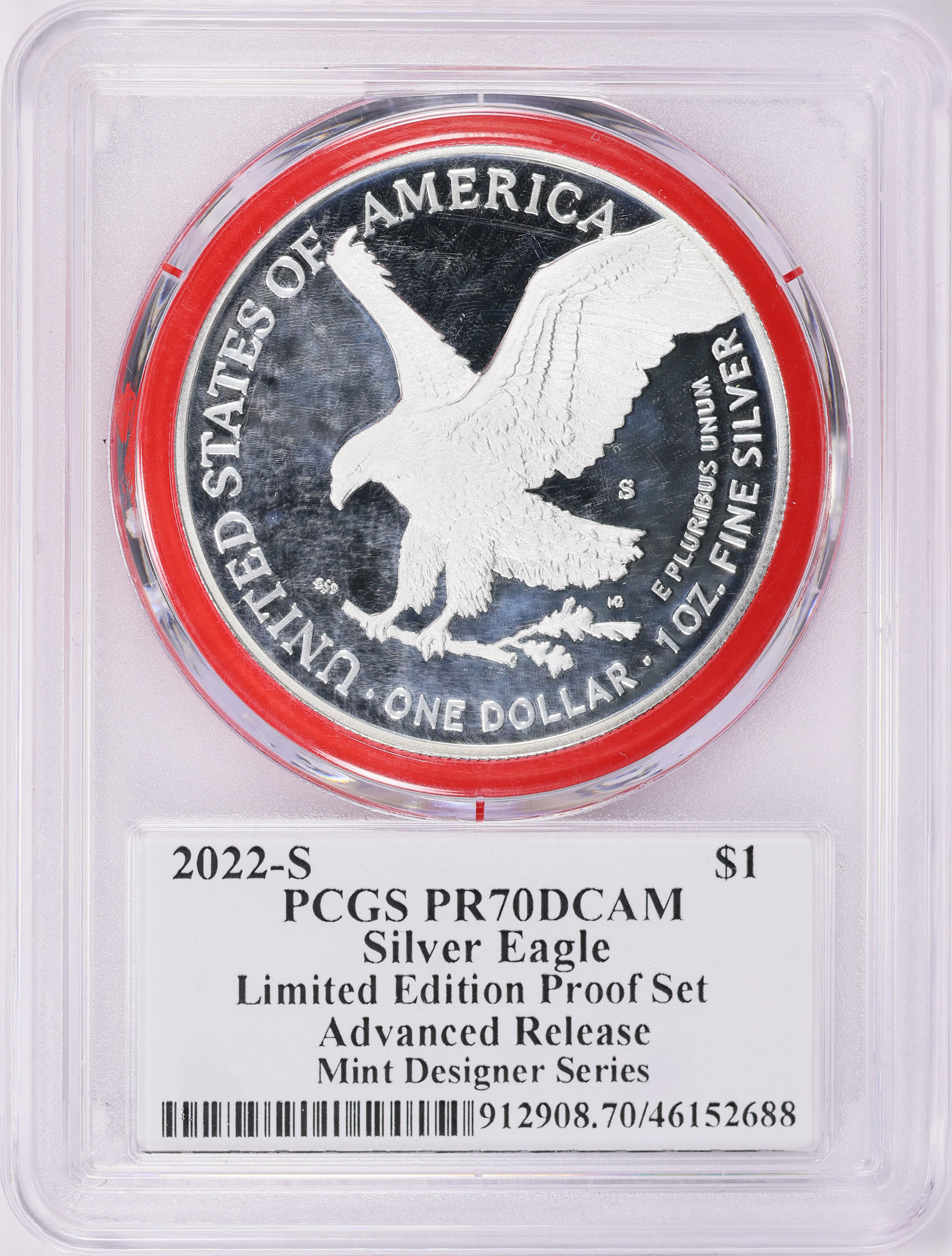 2022-S $1 Silver Eagle From the Limited Edition Proof Set Advanced ...