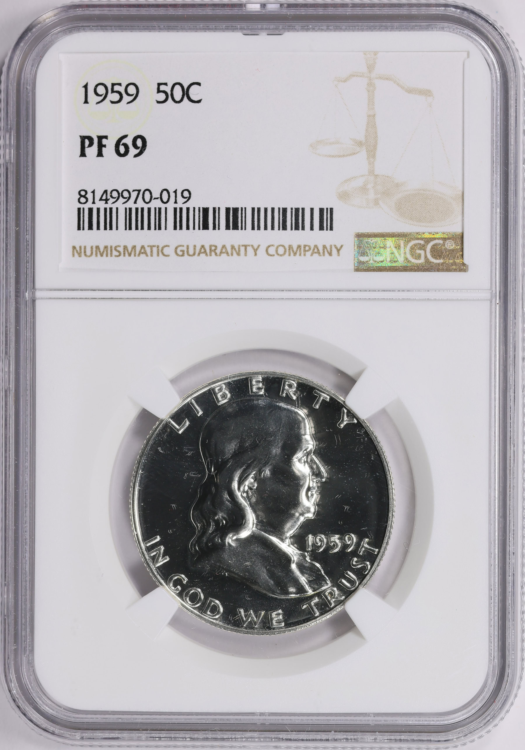 1959 Franklin Half Dollar NGC Proof-69 (Item 1695883 ...