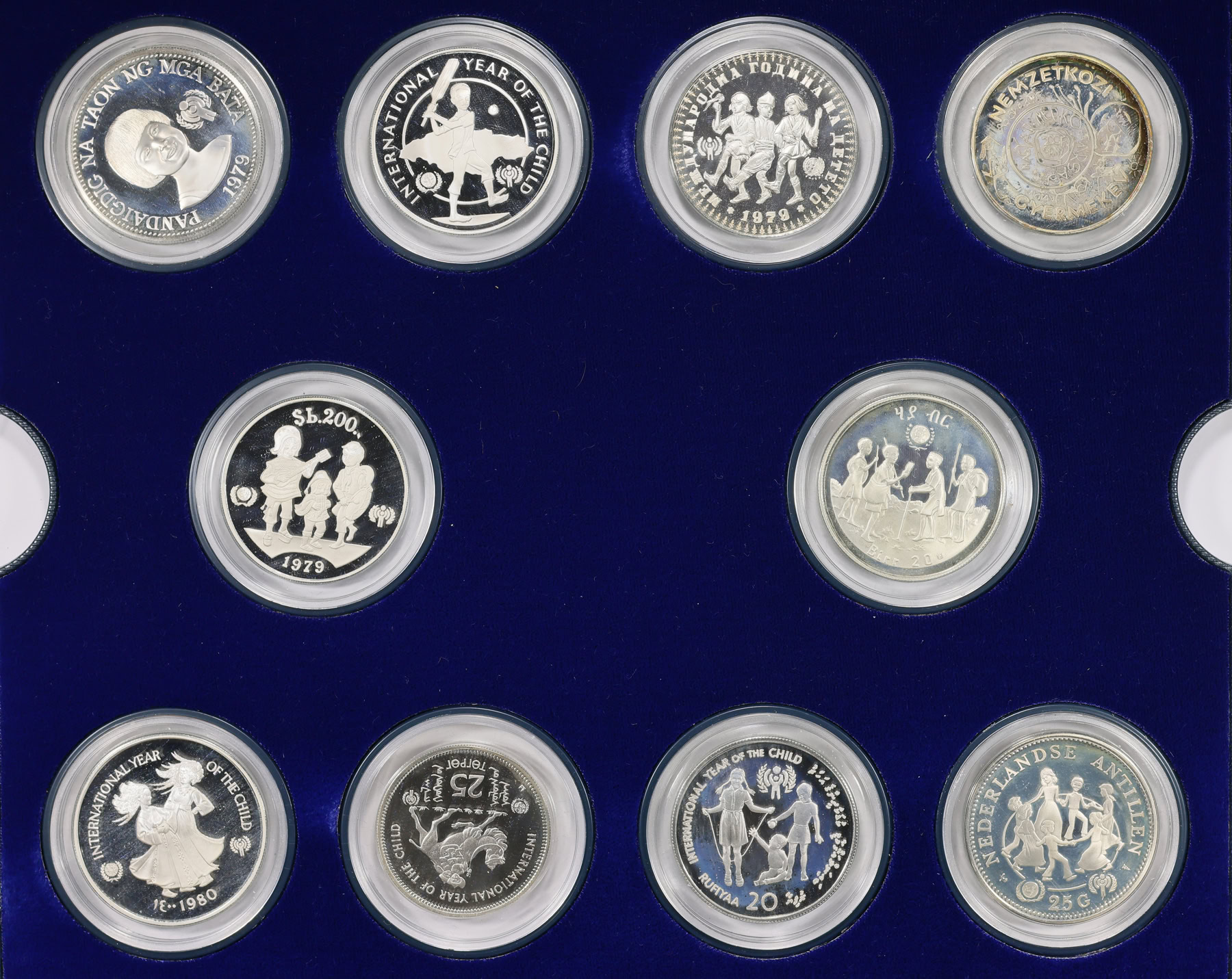Various Countries 1979-83 UNICEF Year of the Child Silver Proof Set ...