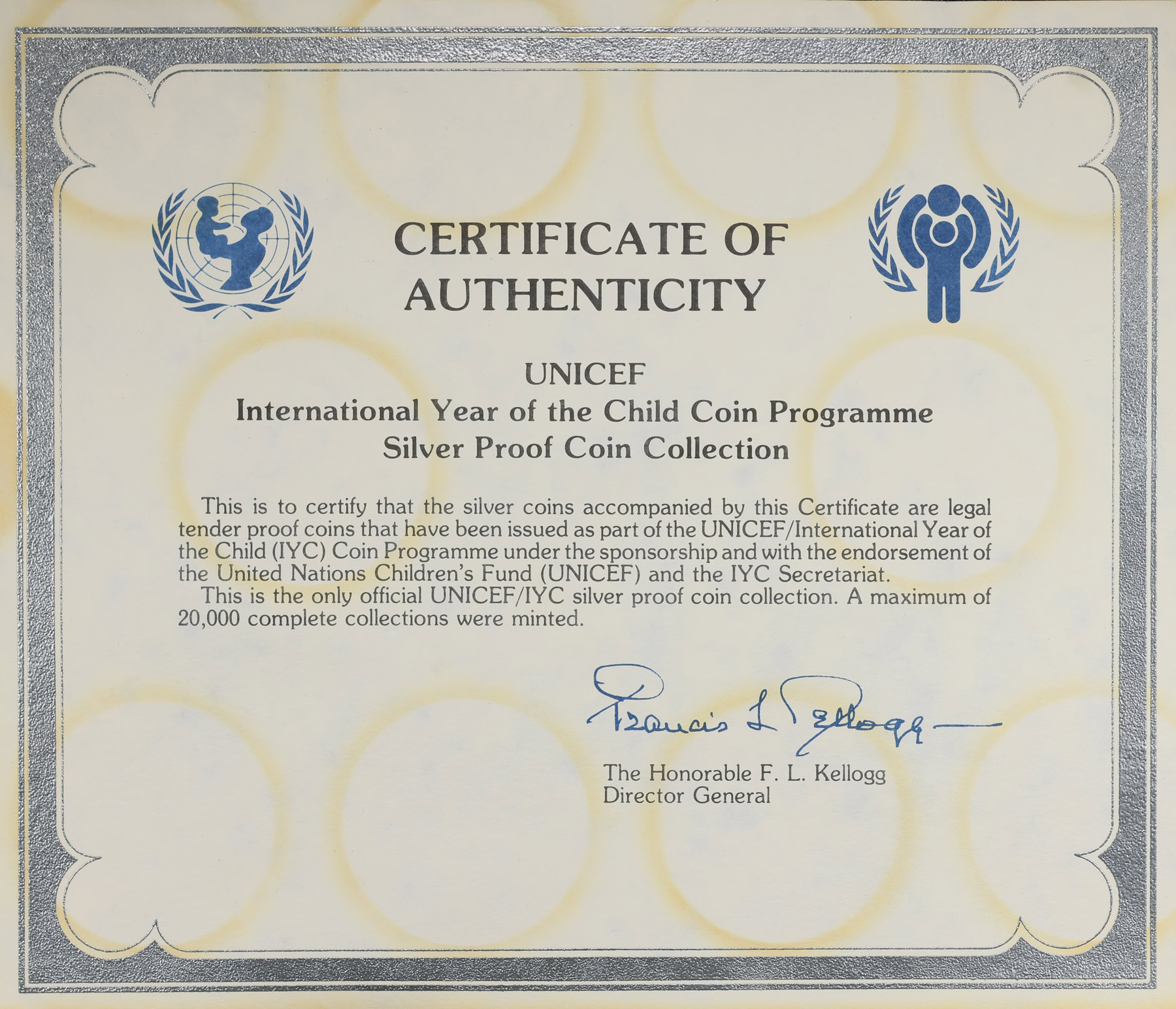 Various Countries 1979-83 UNICEF Year of the Child Silver Proof Set ...