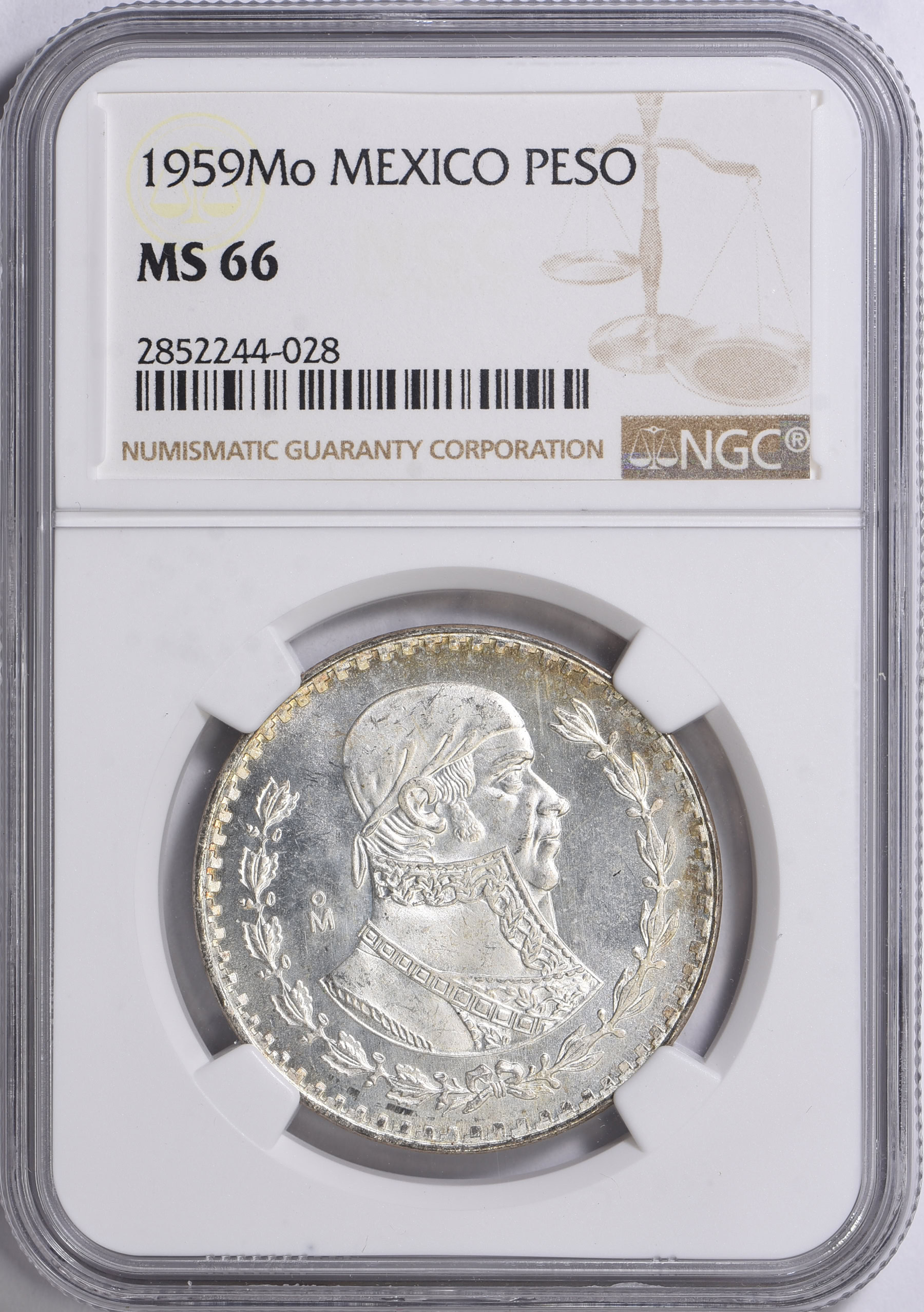 Mexico 1959-Mo Silver Peso KM-459 NGC MS-66 (Item 1696352 ...
