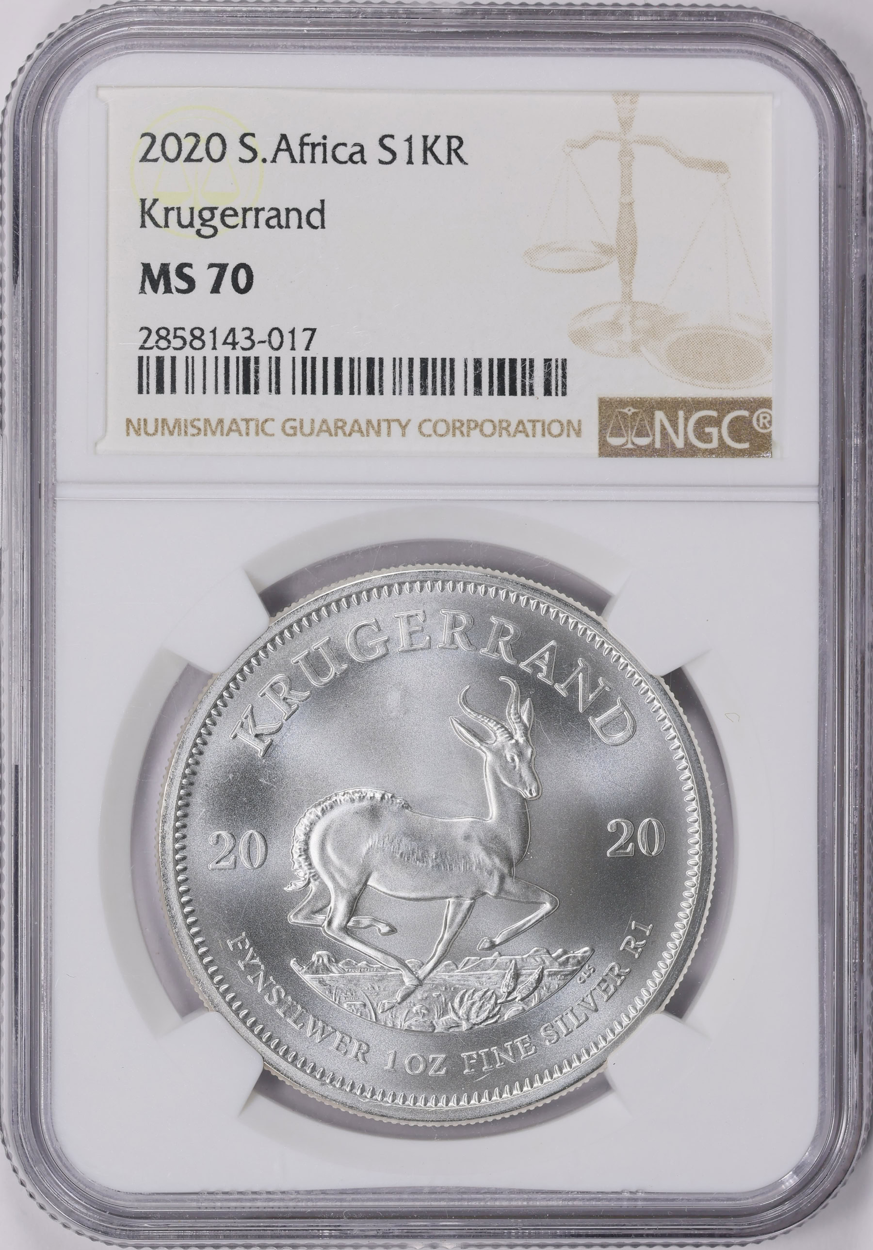South Africa 2020 Krugerrand KM-444 NGC MS-70 (Item 1696484 ...
