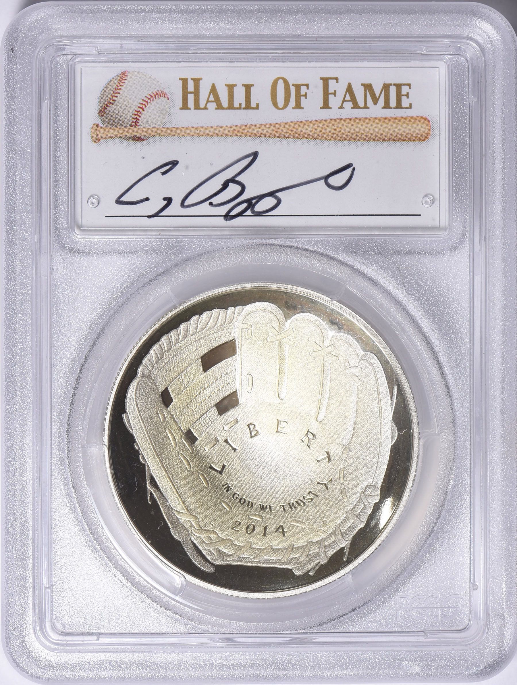 2014-P Baseball Hall of Fame Silver Dollar PCGS Proof-70 DCAM (Craig ...