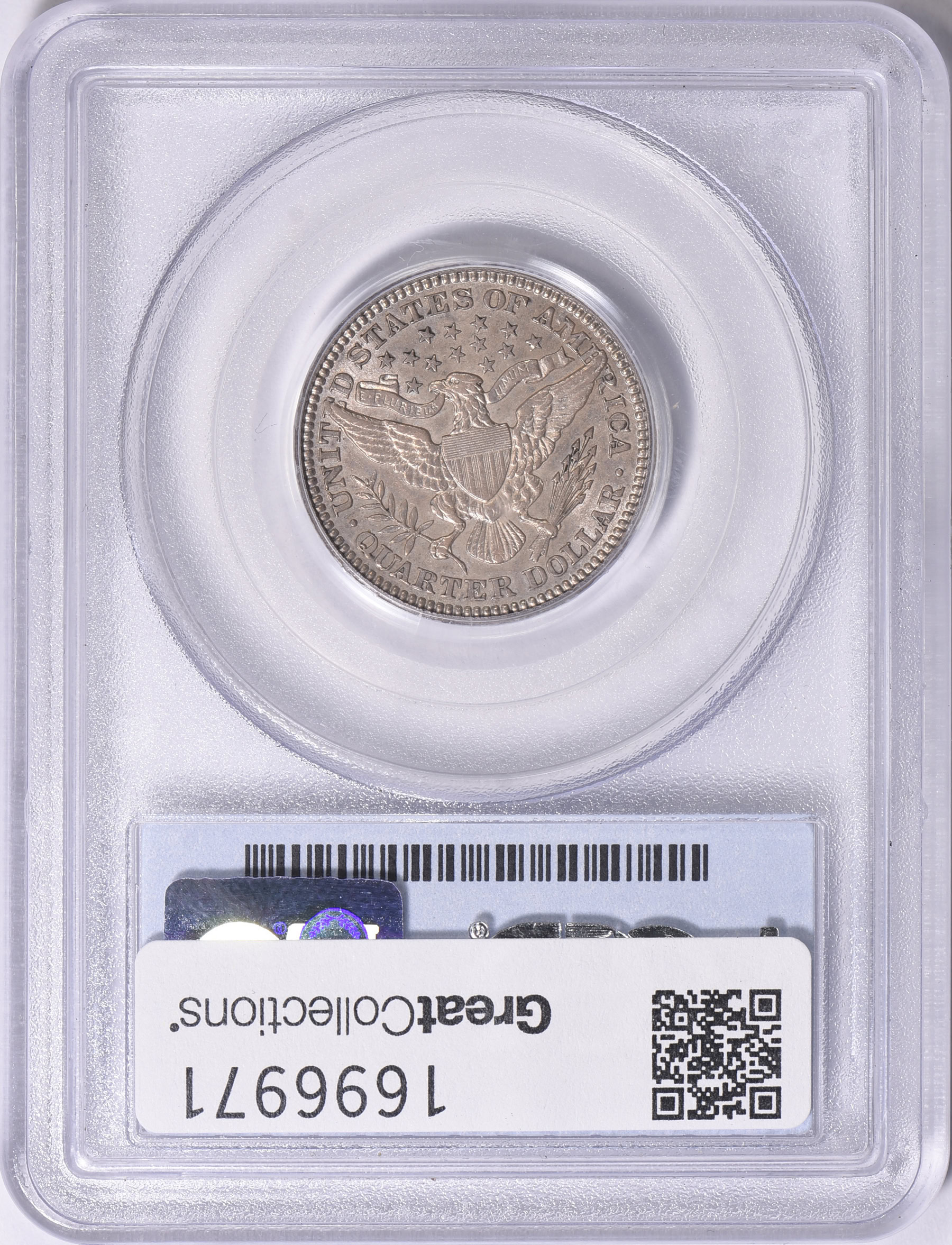 1907 Barber Quarter PCGS AU-55 (Item 1696971) | GreatCollections Coin Auctions