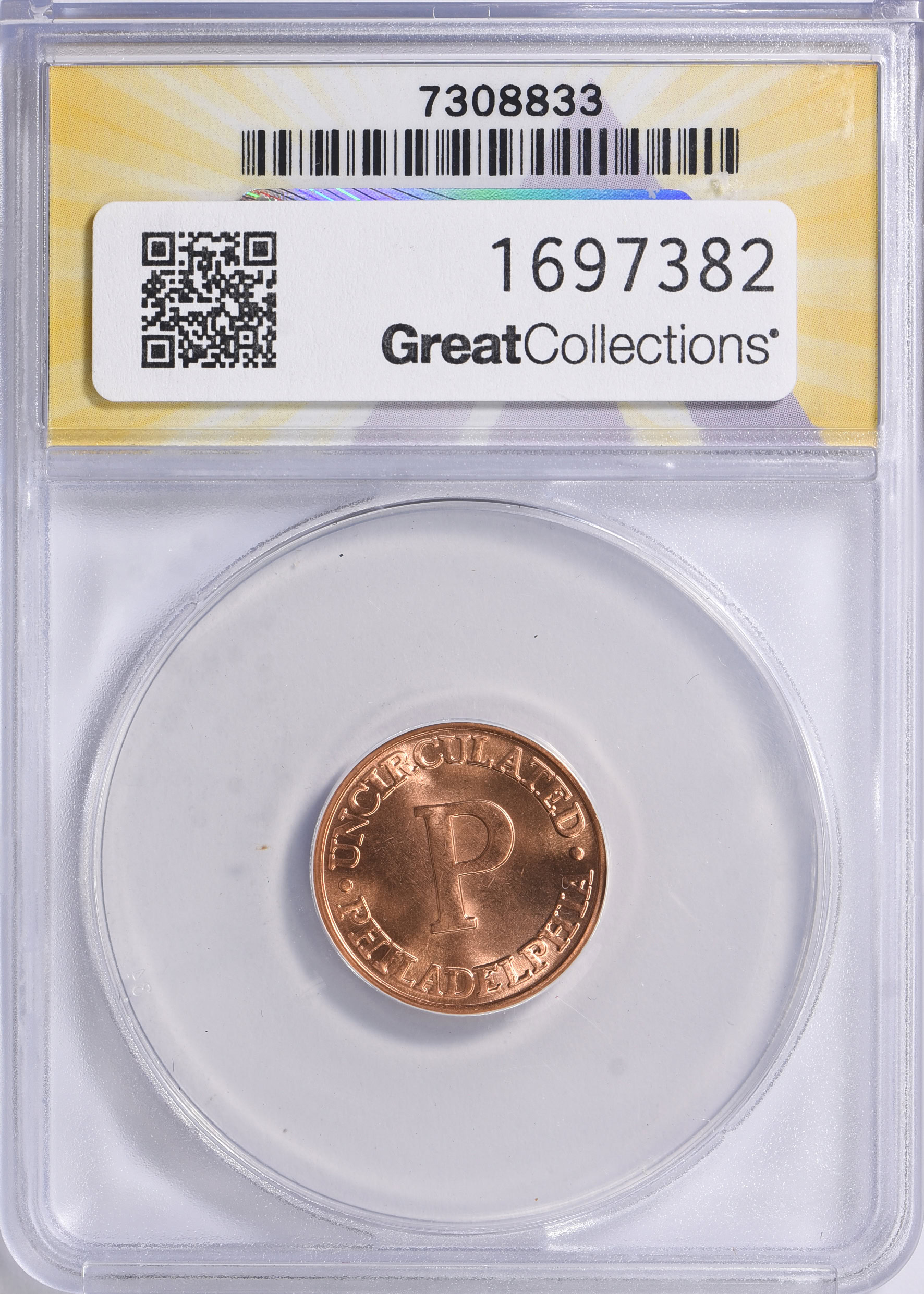 ND Philadelphia Mint Uncirculated Mint Set Token ANACS MS-68 RD | ANACS ...