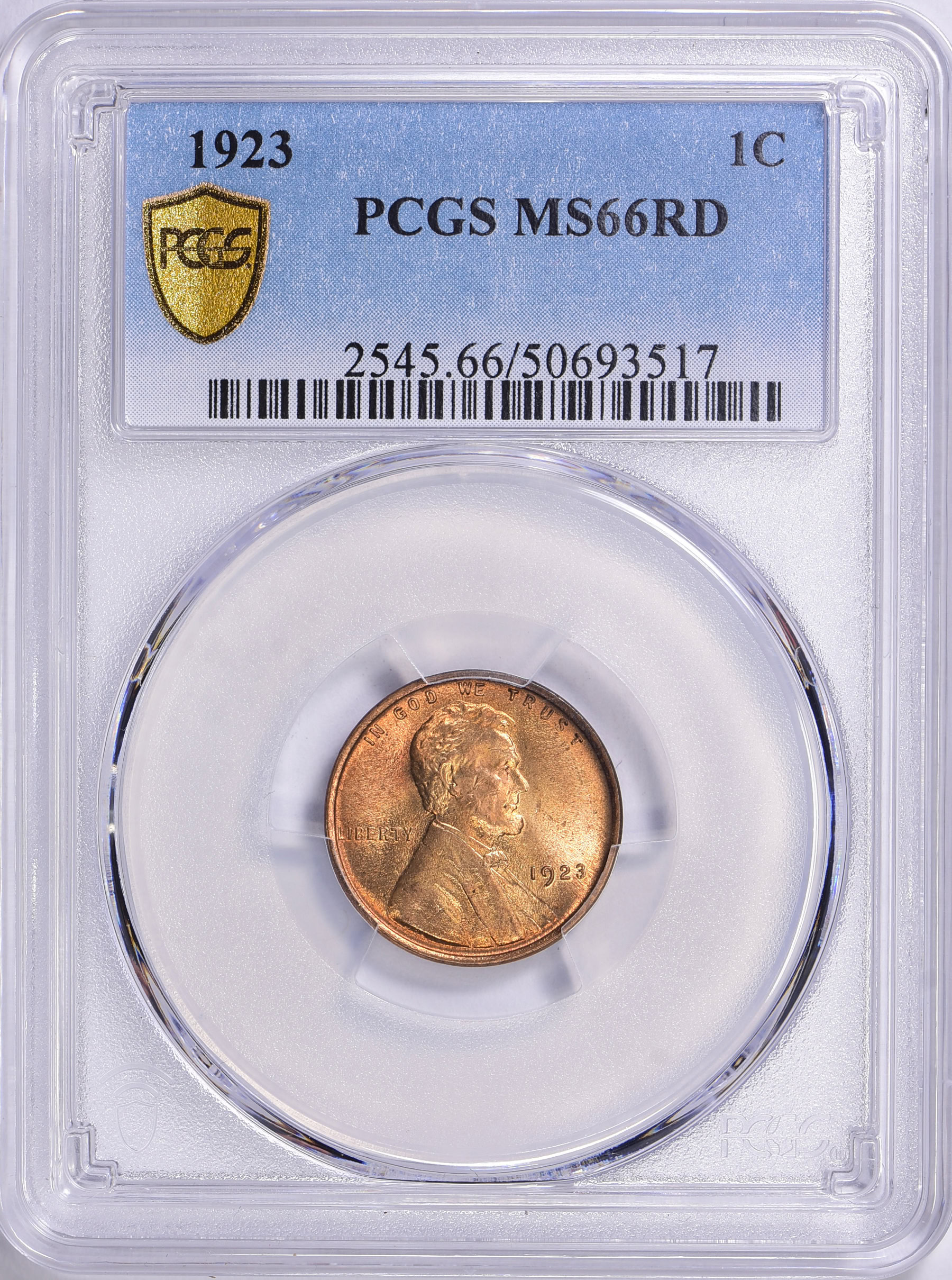1923 Lincoln Cent PCGS MS-66 RD (Item 1697409) | GreatCollections Coin Auctions