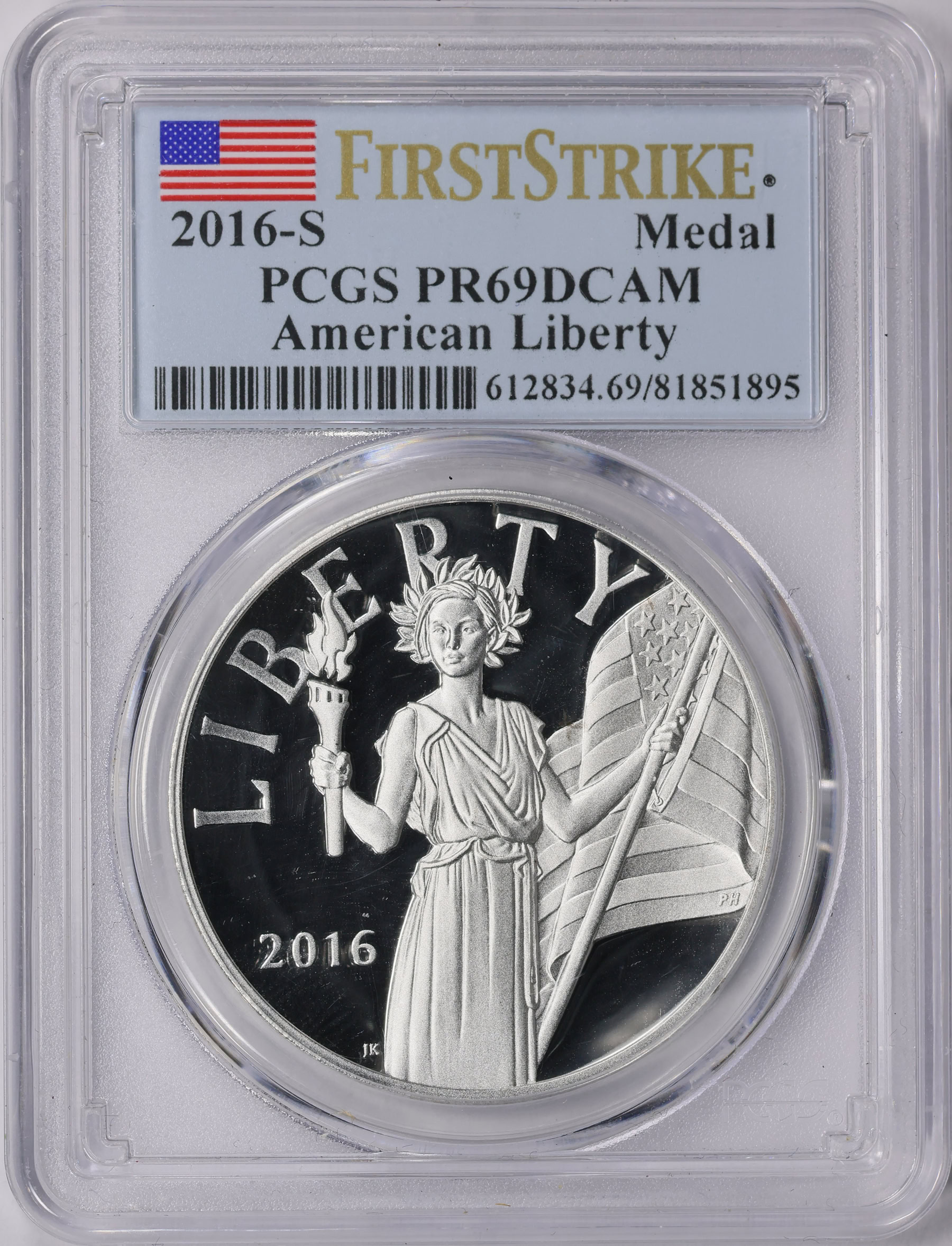 2016-S American Liberty Silver Medal First Strike PCGS Proof-69 DCAM ...