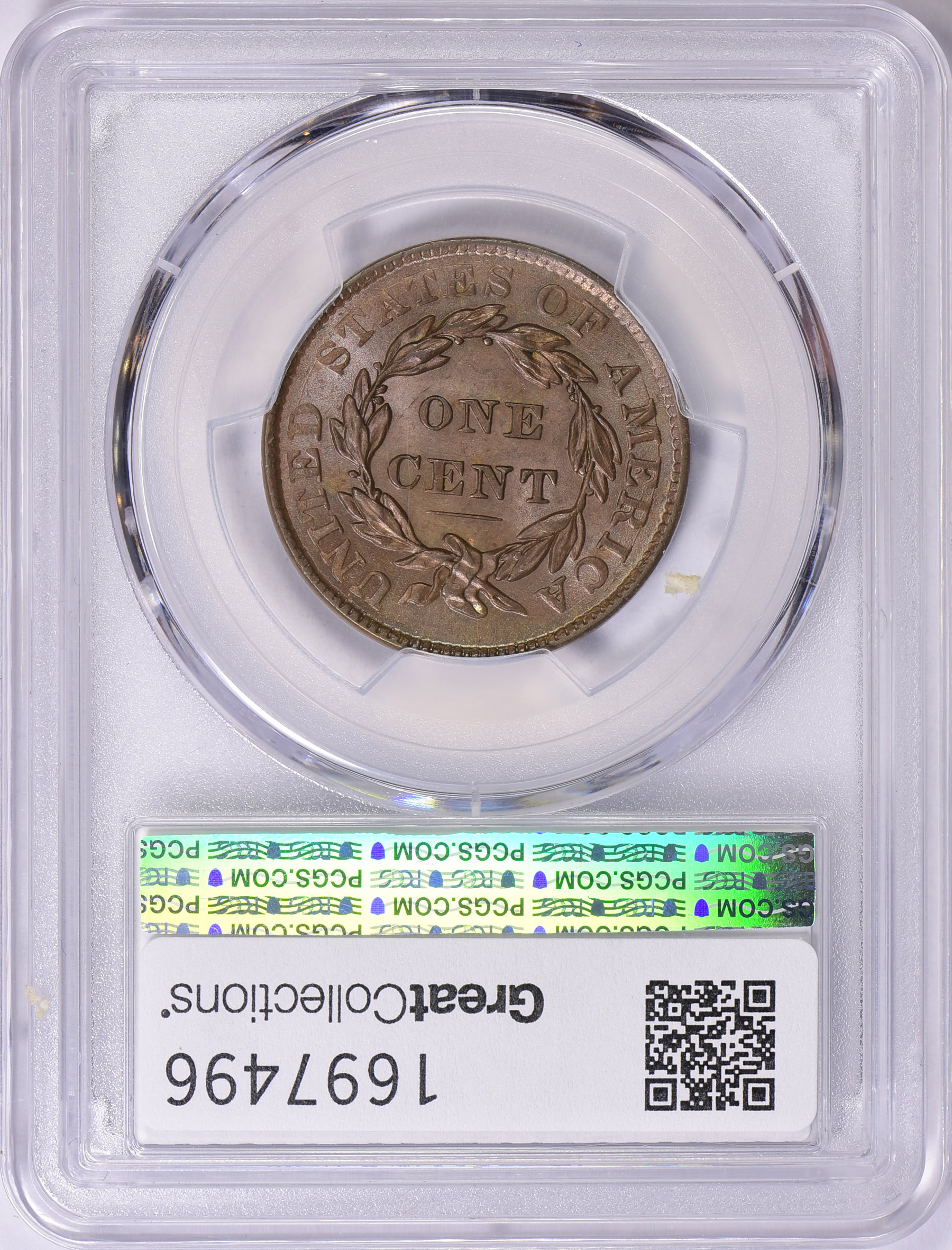 1837 Matron Cent Medium Letters PCGS MS-64 BN (Item 1697496 ...