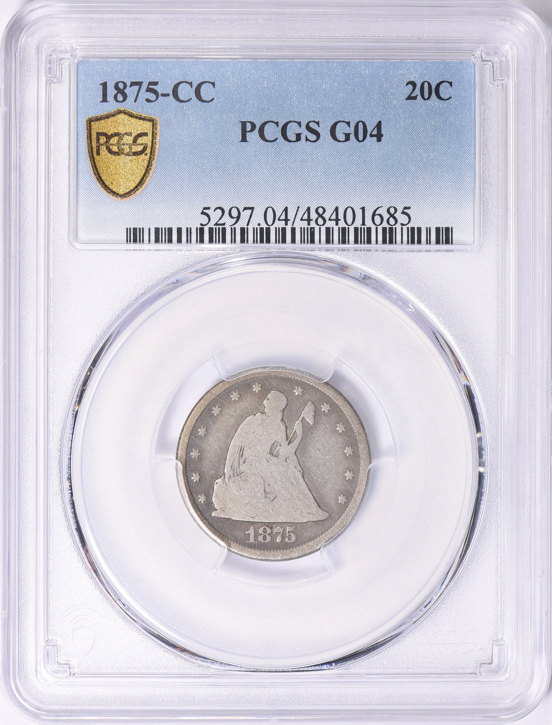 1875-CC Twenty-Cent Piece PCGS G-04 (Item 1697498) | GreatCollections Coin Auctions