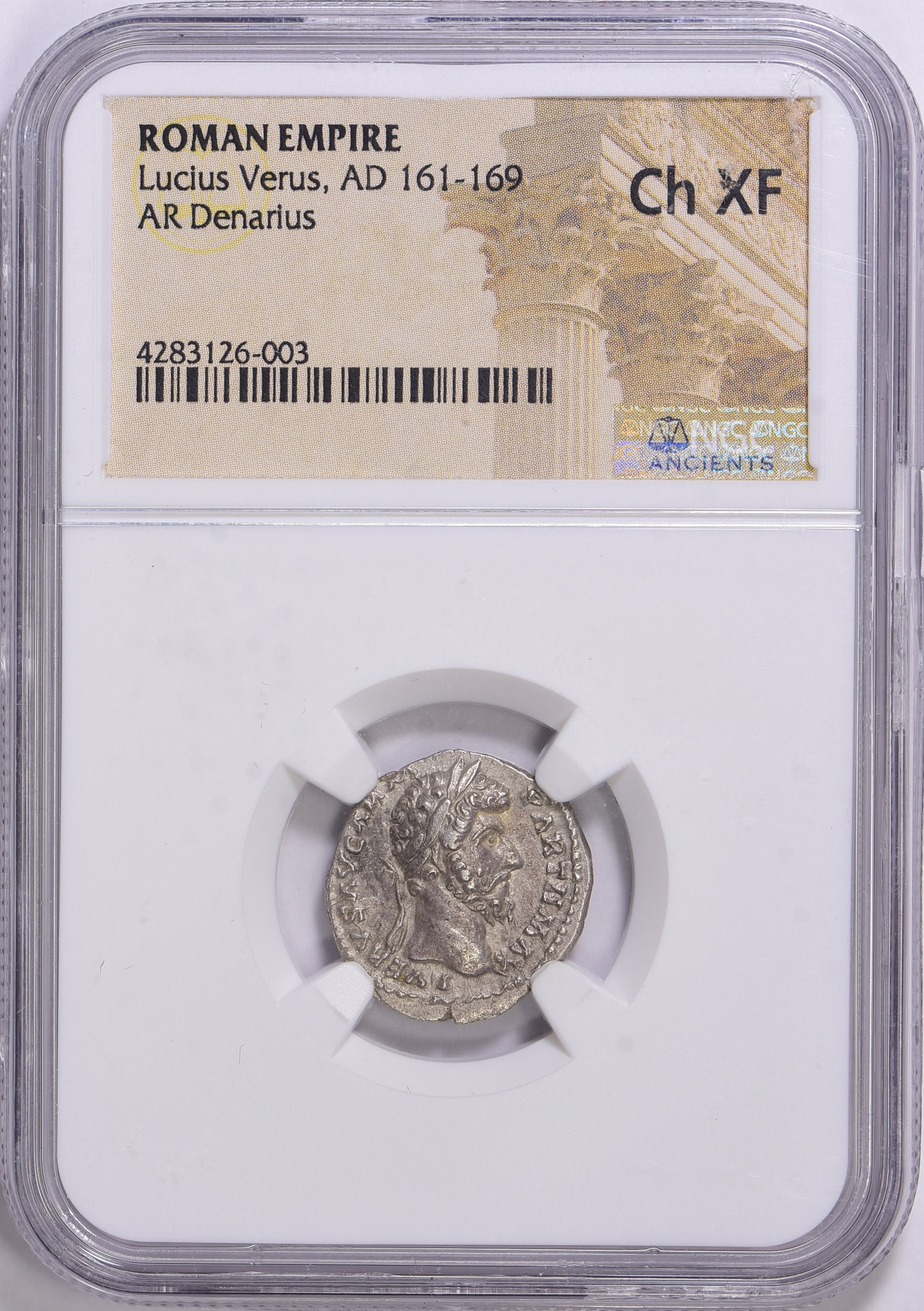 Ancient Roman Empire, Lucius Verus (A.D. 161-169) A.D. 166 AR Denarius ...