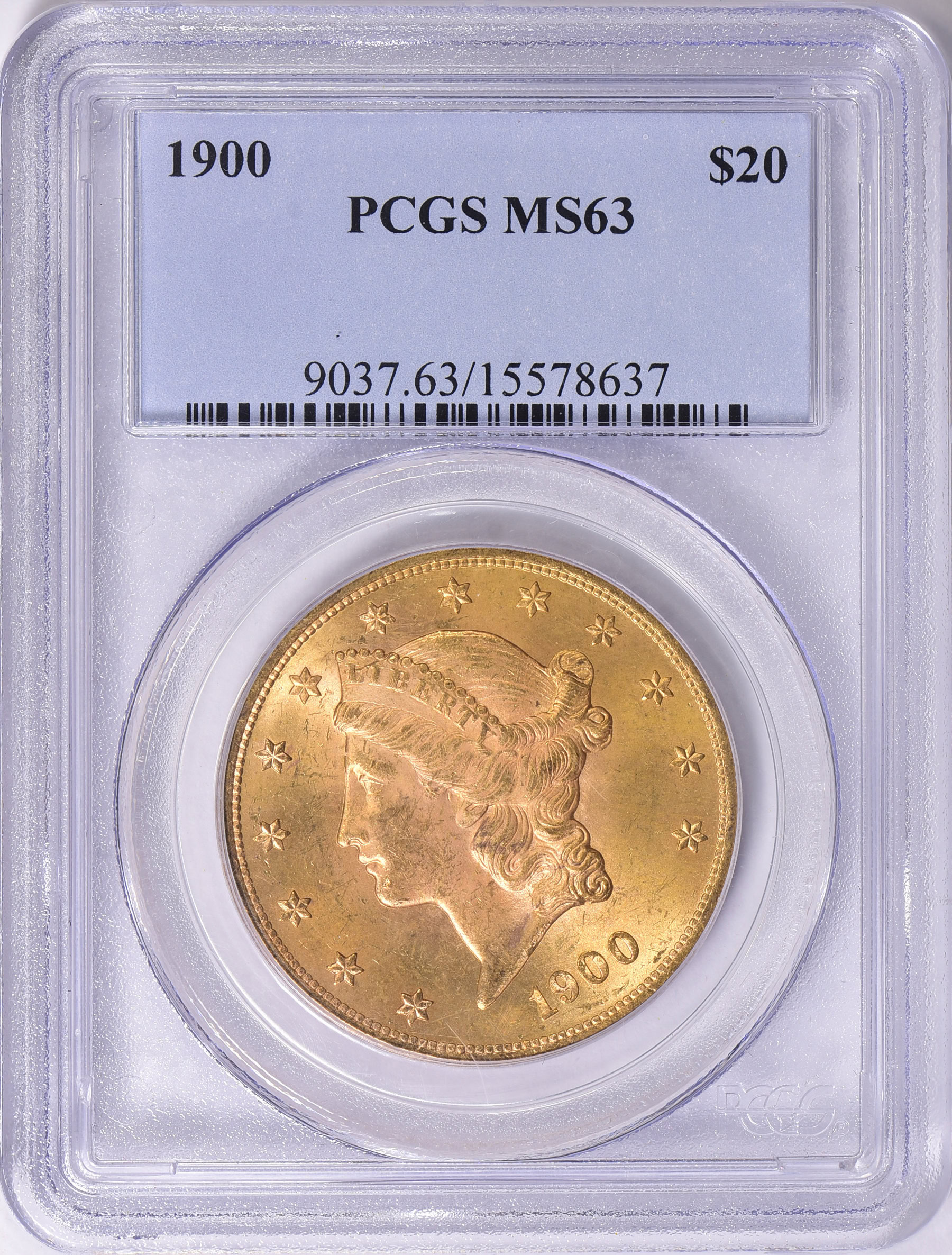 1900 Liberty Gold Double Eagle PCGS MS-63 (Item 1698083) | GreatCollections Coin Auctions